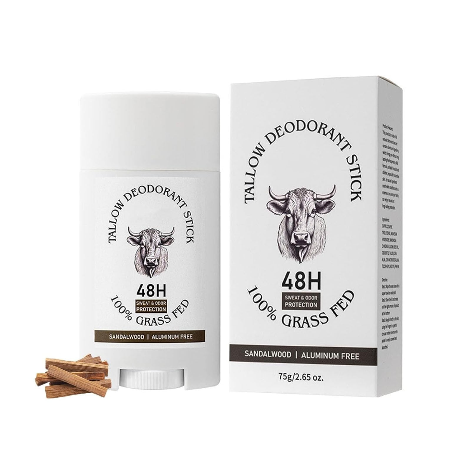 Tallow Deodorant for Men Women,Tallow Deodorant Stick,Aluminum Free ...