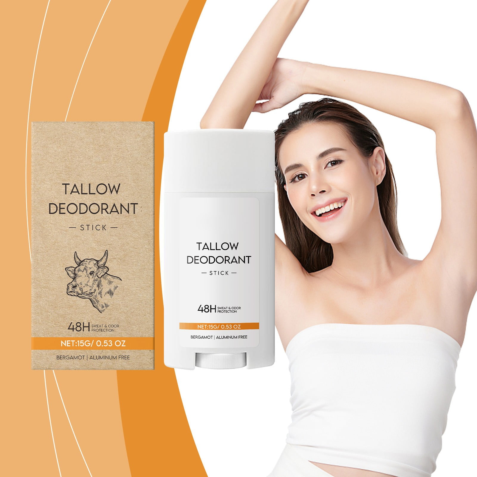 Tallow Deodorant, Women Deodorant Stick with Grass-Fed Beef Tallow ...