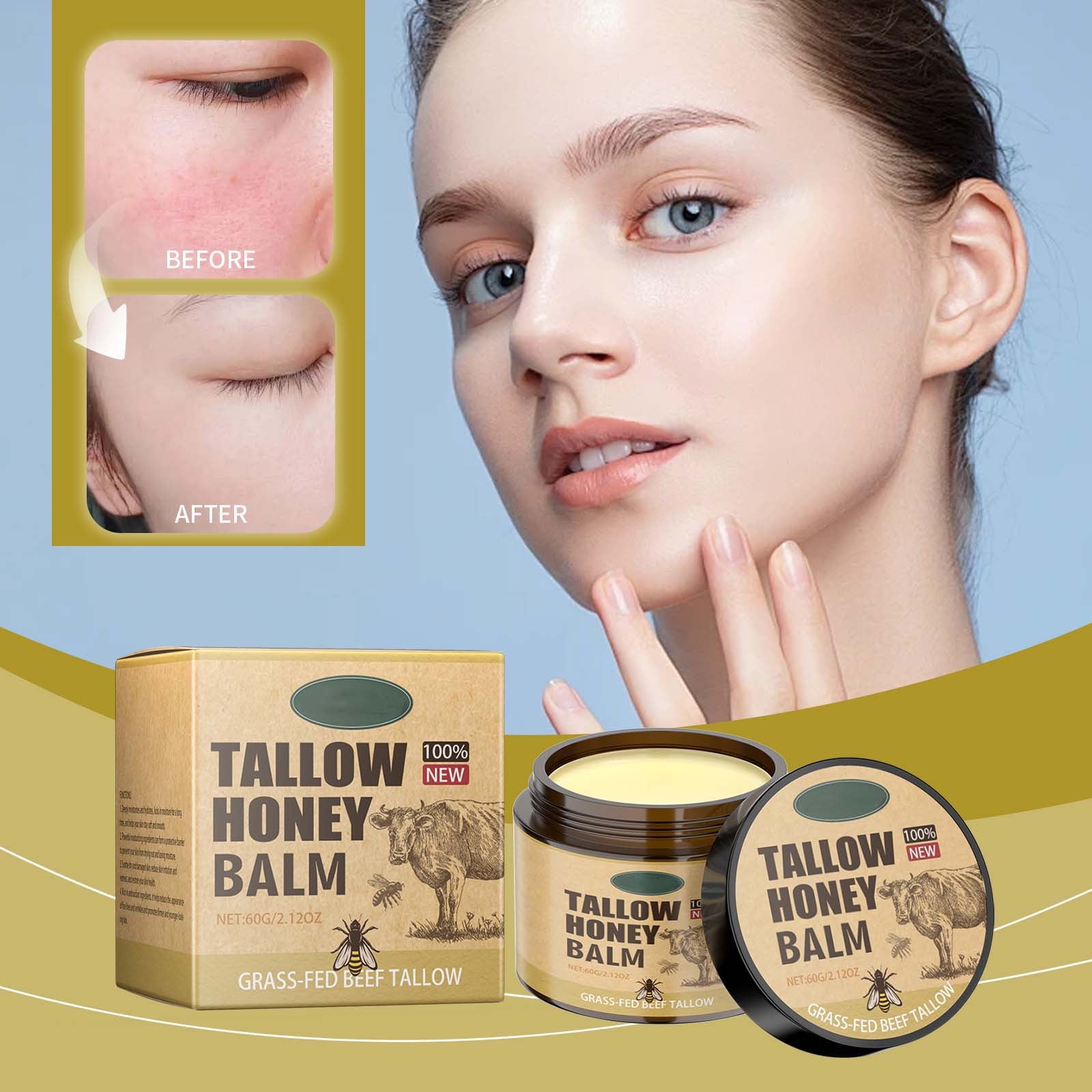 Tallow Face Moisturizer for Soothing and HydrationNourishing Cream for ...