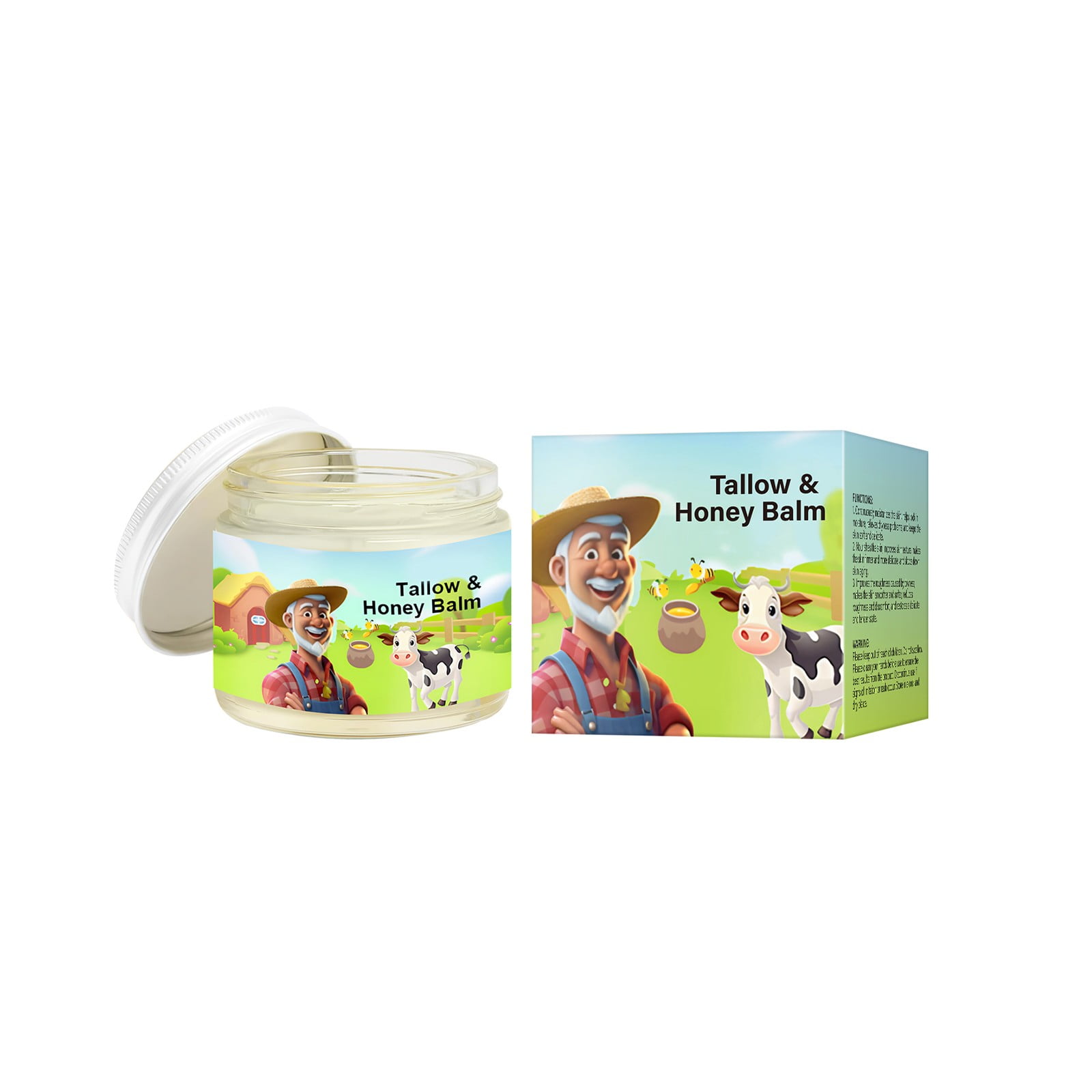 Tallow Honey Balm, Beef Tallow for Skin - Handmade All-Natural ...