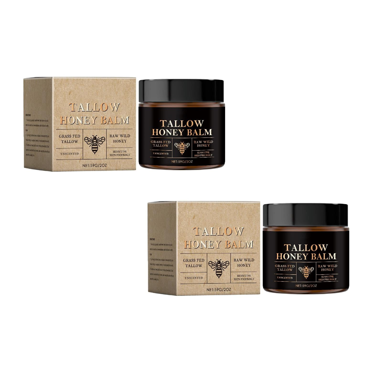 Tallow and Honey Balm for Face, Beef Tallow for Skin, Moisturizer with ...