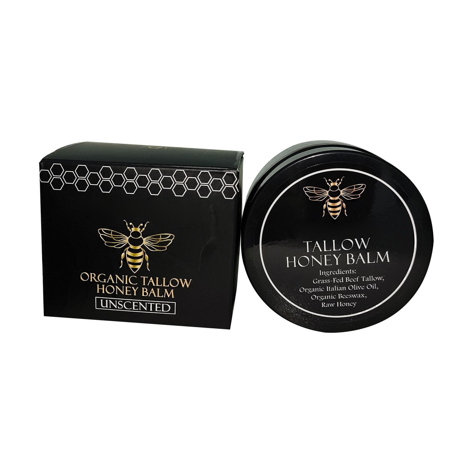 Tallow and Honey Balm for Face, Organic Grass-Fed Beef Tallow Balm with ...