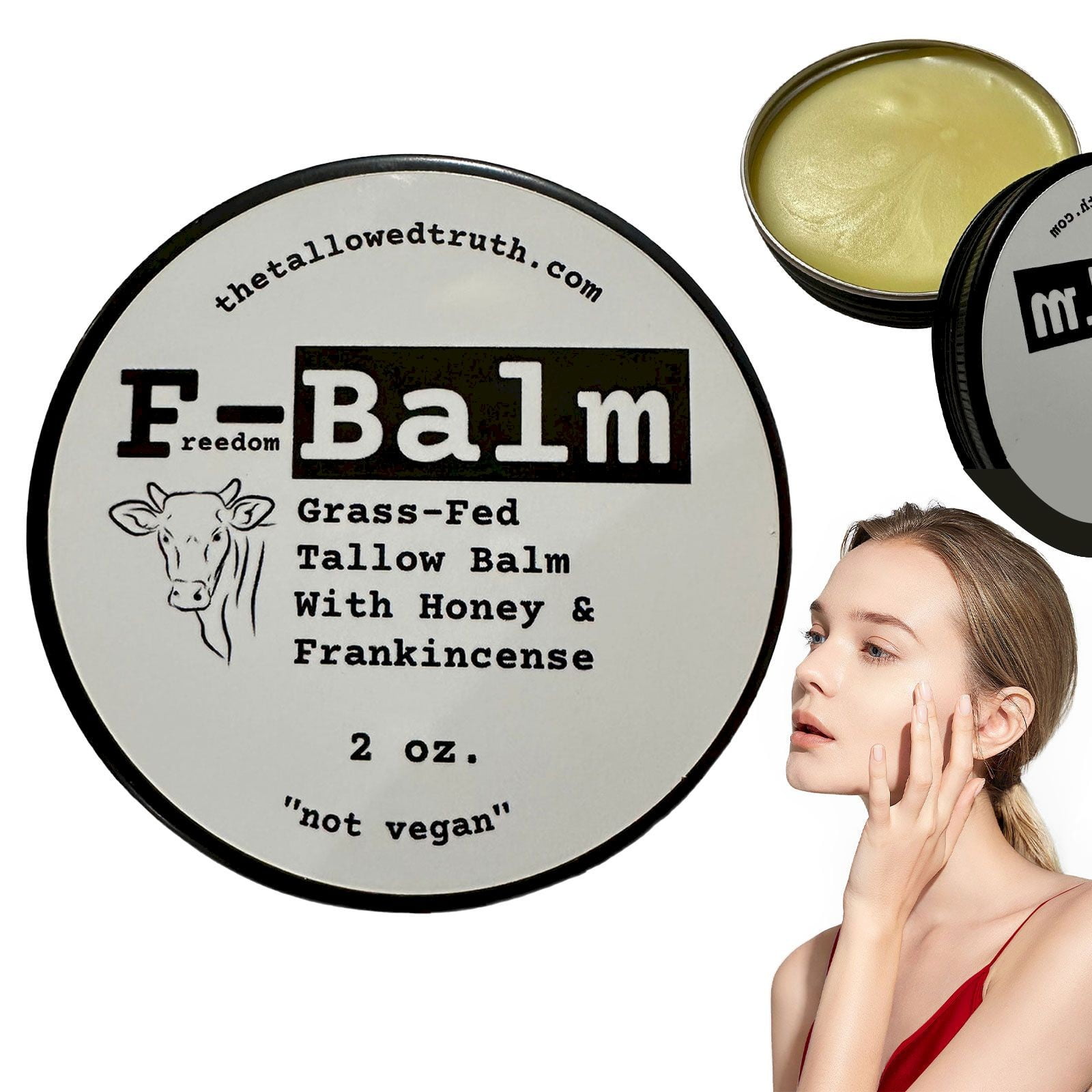 Tallow and Honey Balm for Skin: Grass Fed Whipped Beef Tallow Face Body ...