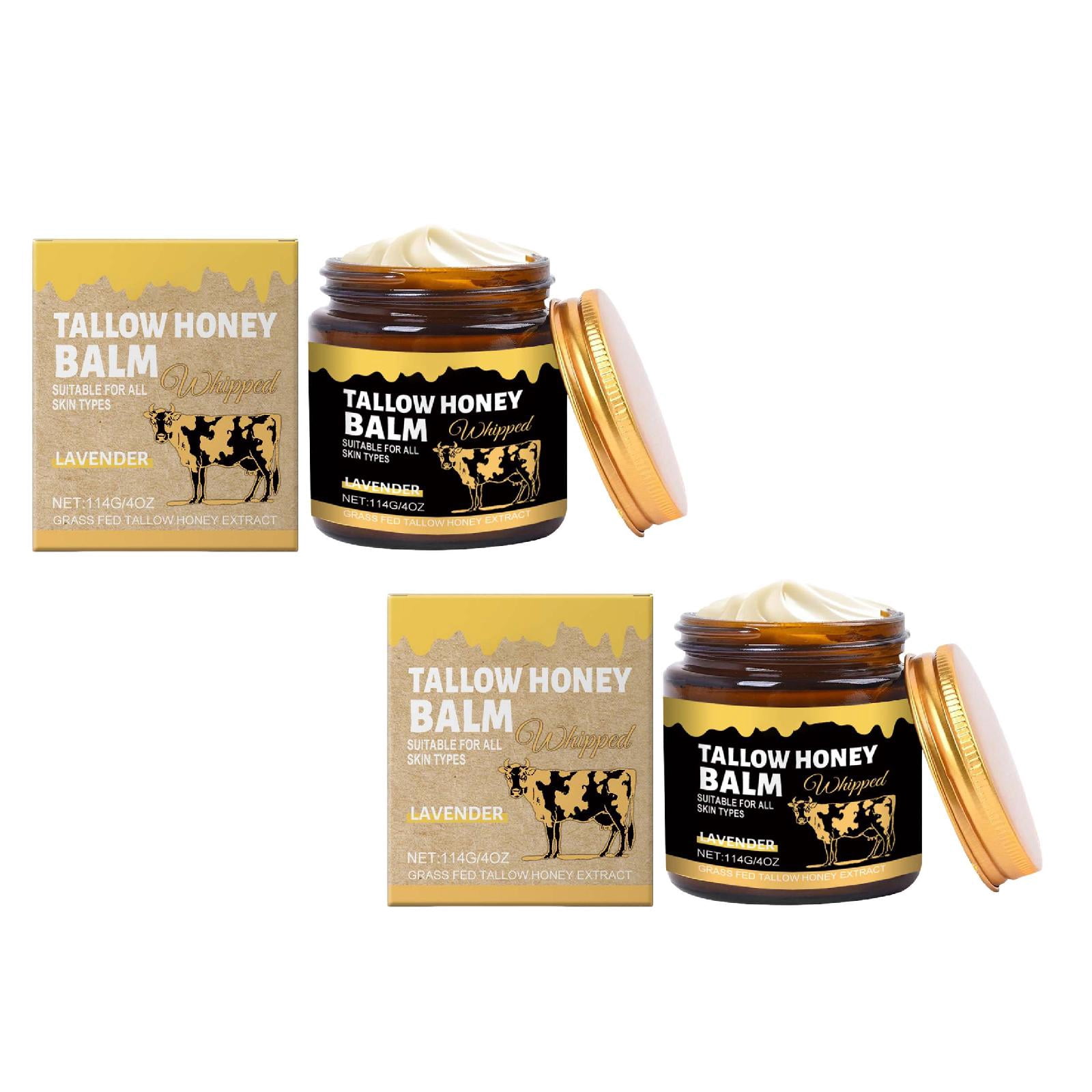 Tallow Honey Balm Whipped Beef Tallow with Honey for Skin, Face ...