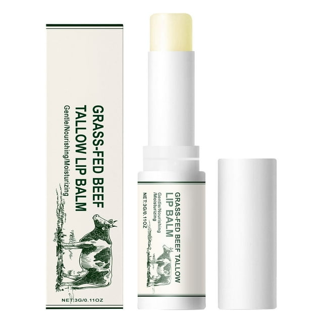 Tallow Lip Balm Natural Lip Balm Beef Tallow for Skin Tallow Balm ...
