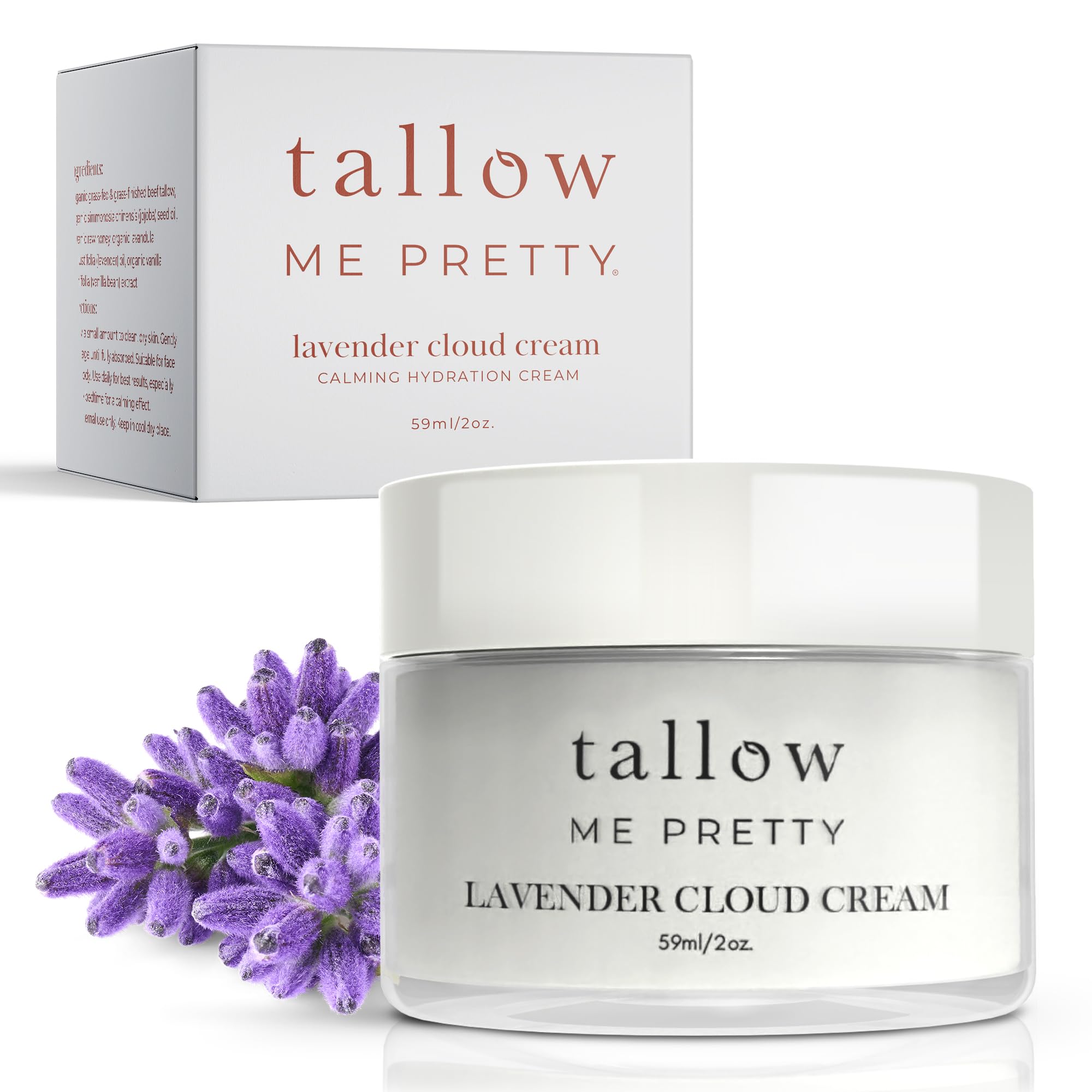 Tallow Me Pretty Lavender Cloud Cream, Intensely Hydrating ...