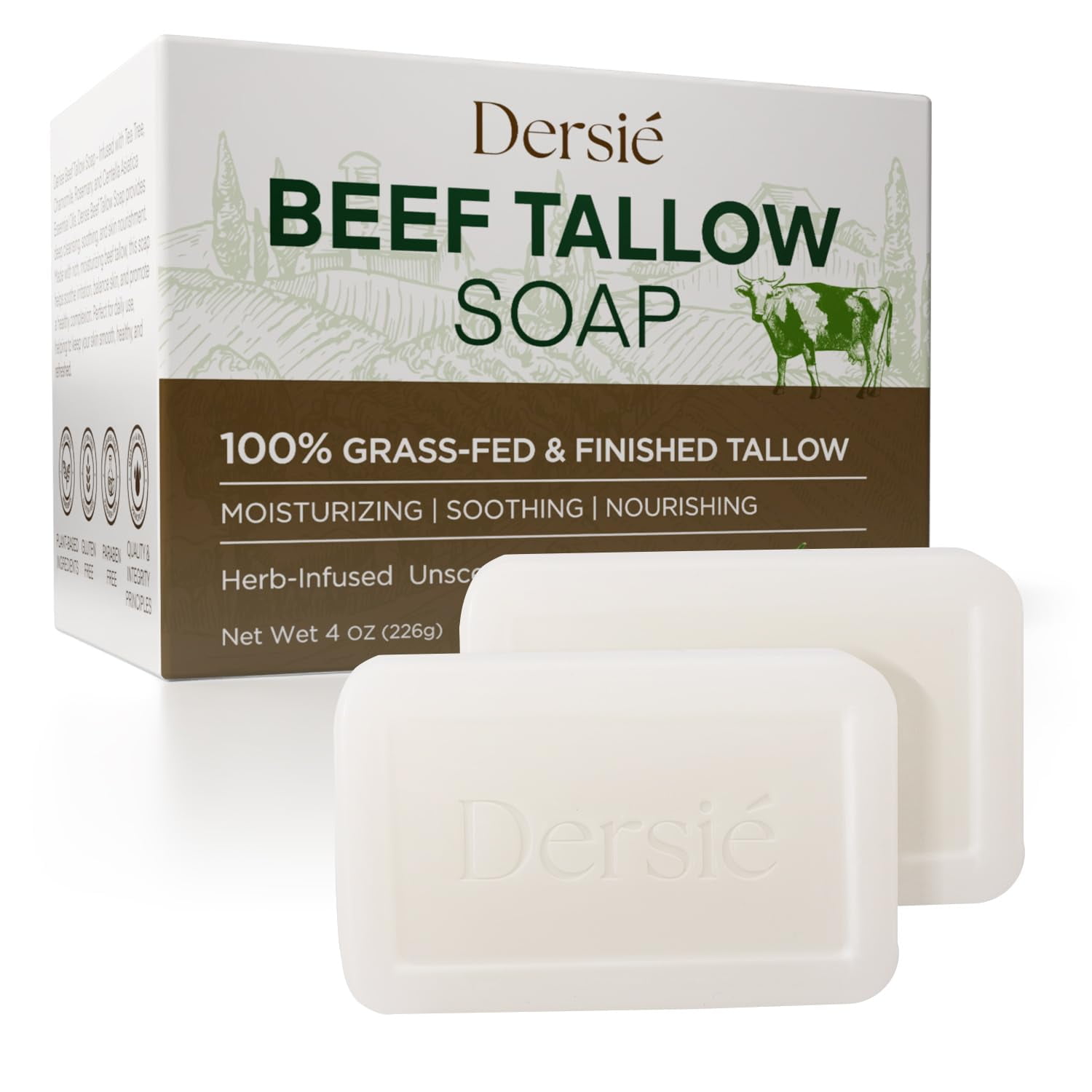 Tallow Soap Bar MZF22 for Skin: Organic Tallow Soap for Face & Body ...