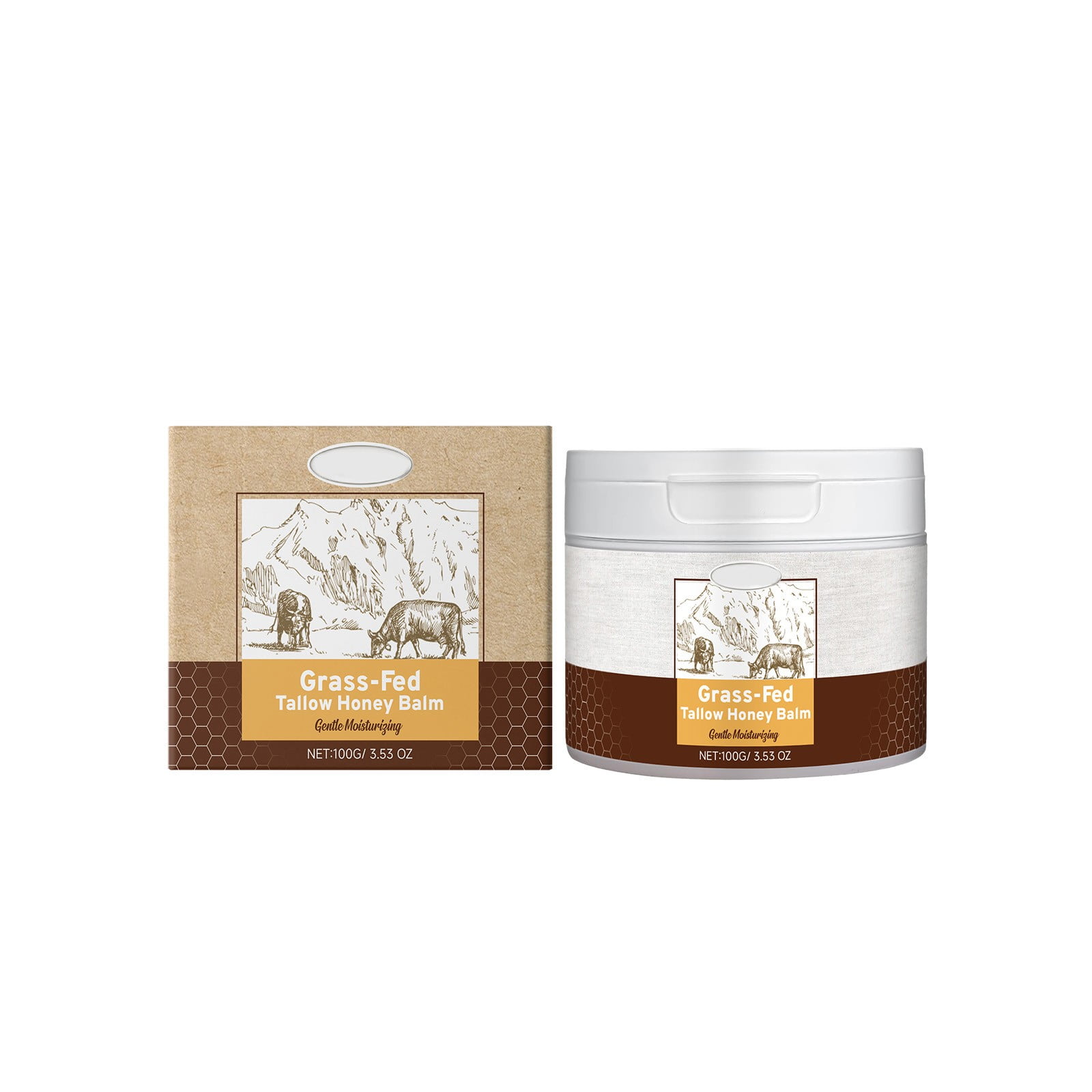 Tallow and Honey Balm – Grass-Fed Beef Tallow, Honey & Vitamin E for ...