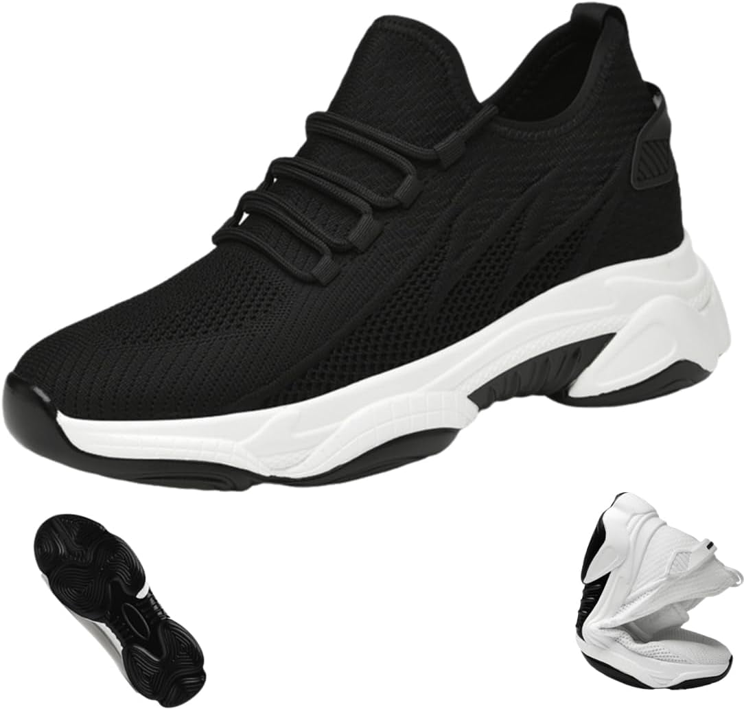 Tallure Sneakers, 4inch Hidden Height Increase, Cushioned Sole, Arch ...