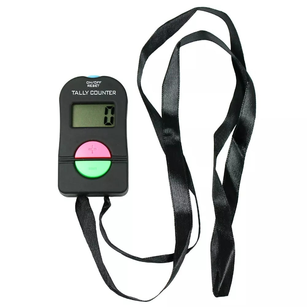 Tally Counter Electronic Counts Up or Down with Strap Golf Gym Security ...