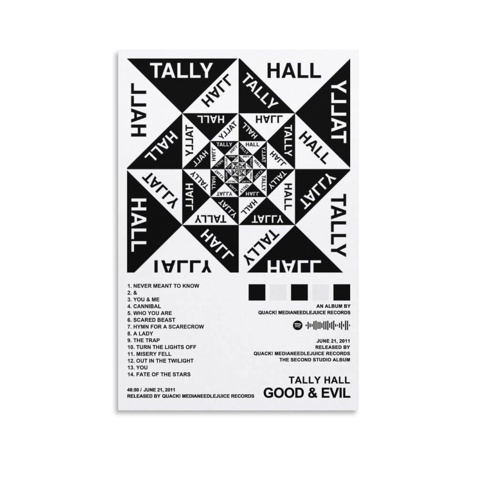 Tally Hall Good & Evil Album Cover Canvas Poster Print Music Posters ...