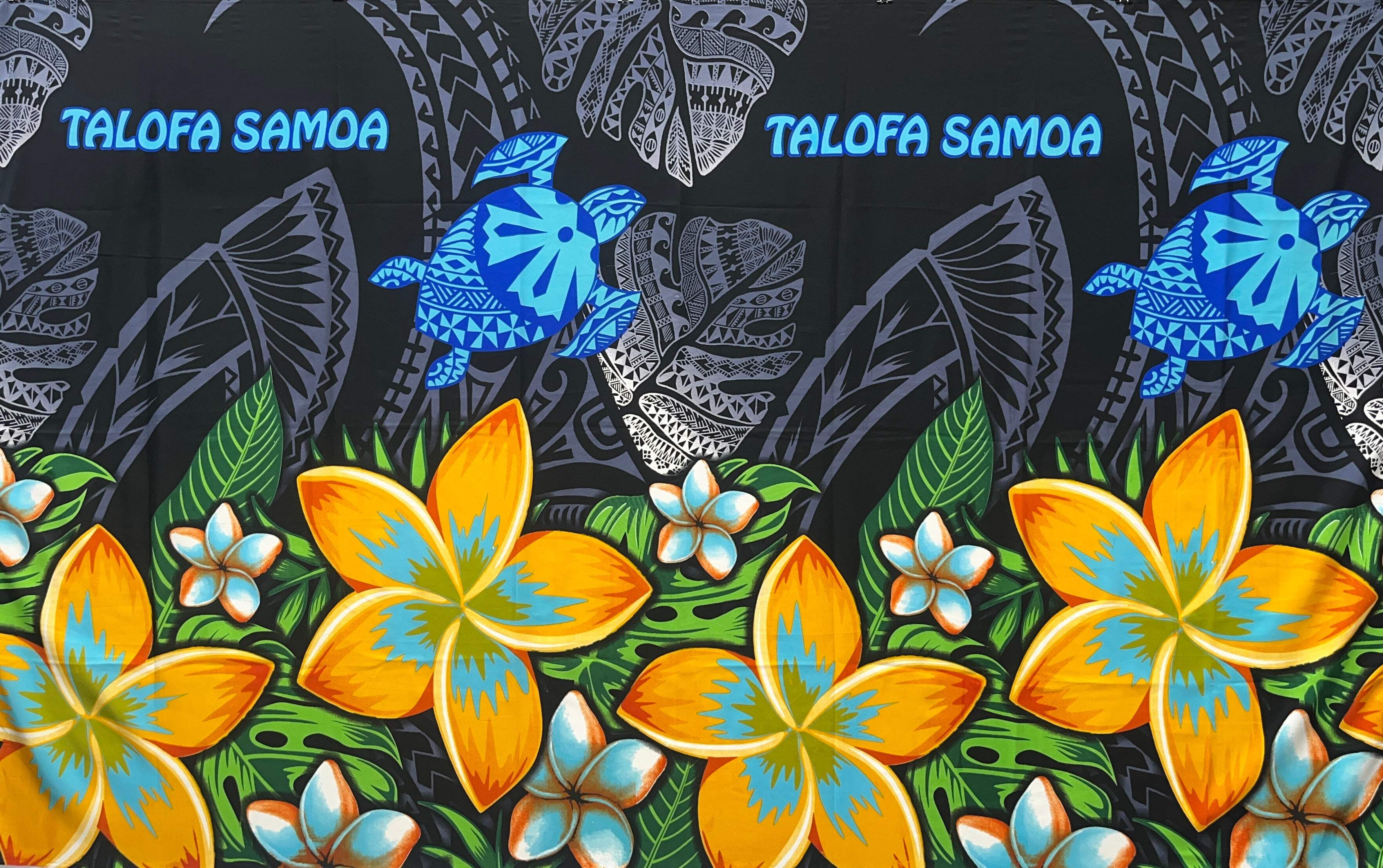 Talofa Samoa Plumeria Flower Sarong - Walmart.com