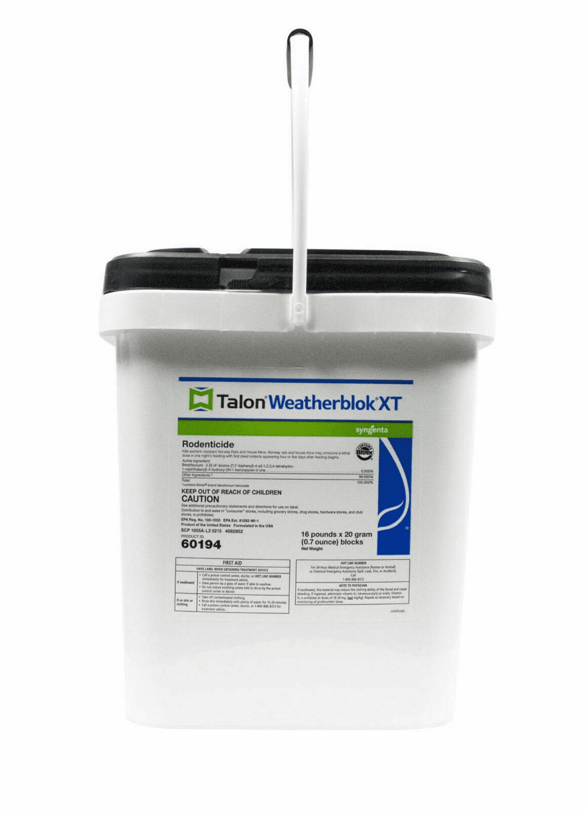 Talon WeatherBlok XT Rodenticide - 16 lb Pail by Syngenta - Walmart.com