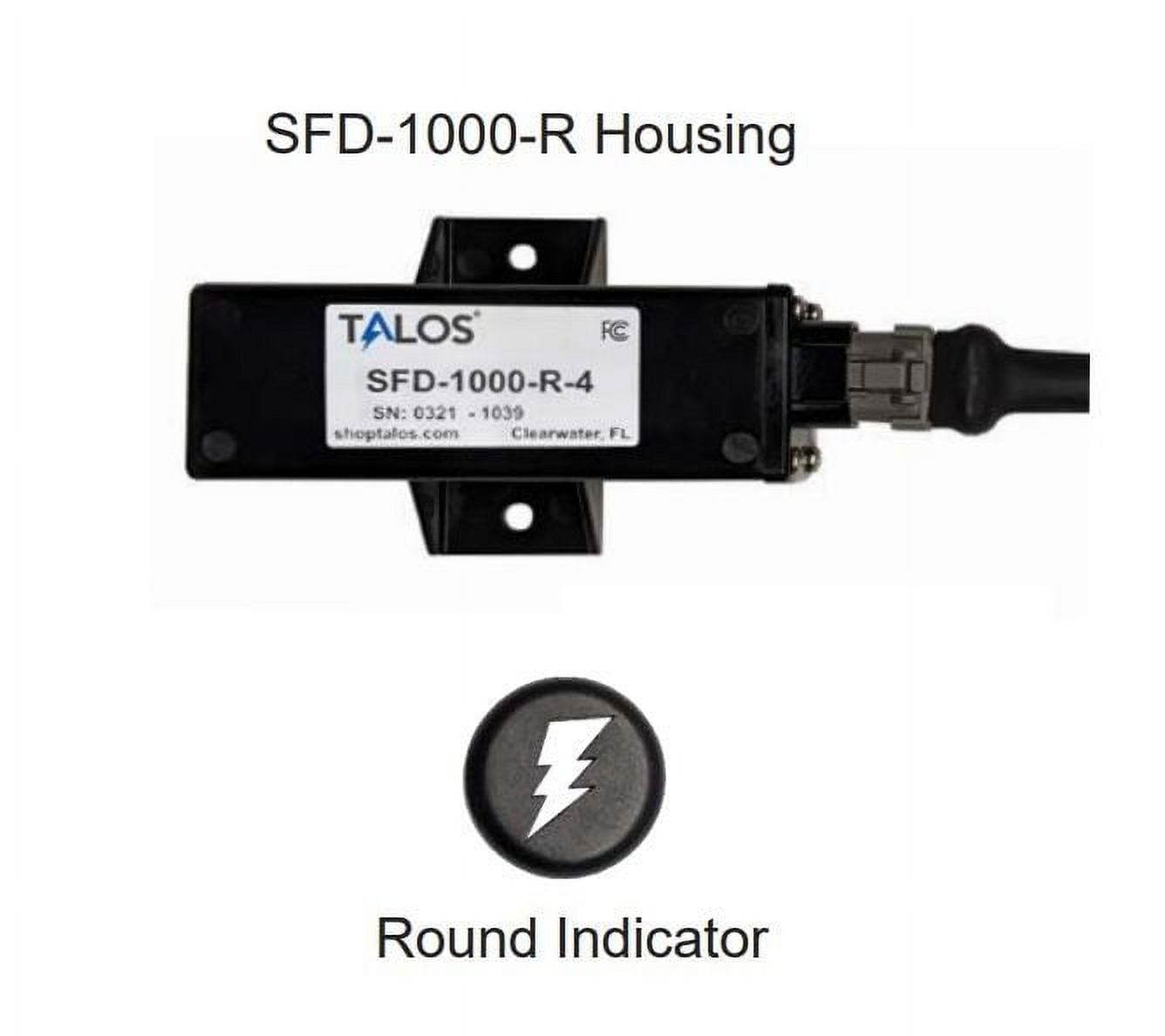 Talos SFD1000R Black Round Flush Mount Lightning Detector with 3ft Cable 1515 - Walmart Business ...