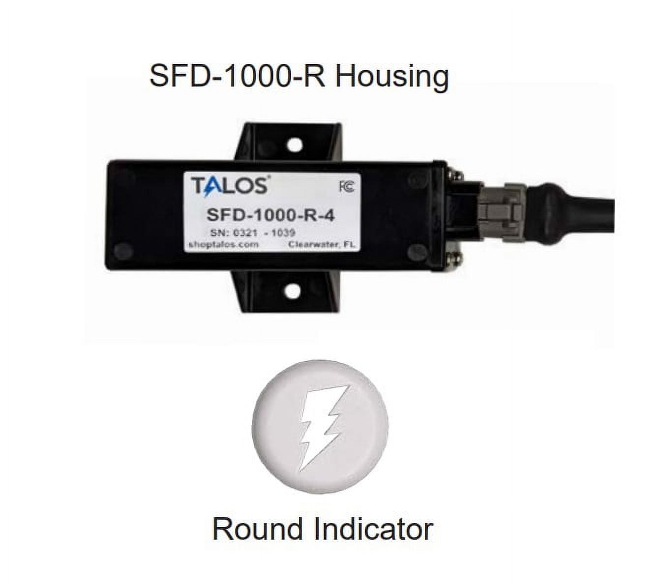 Talos Sfd1000r White Round Flush Mount Lightning Detector With 20ft ...