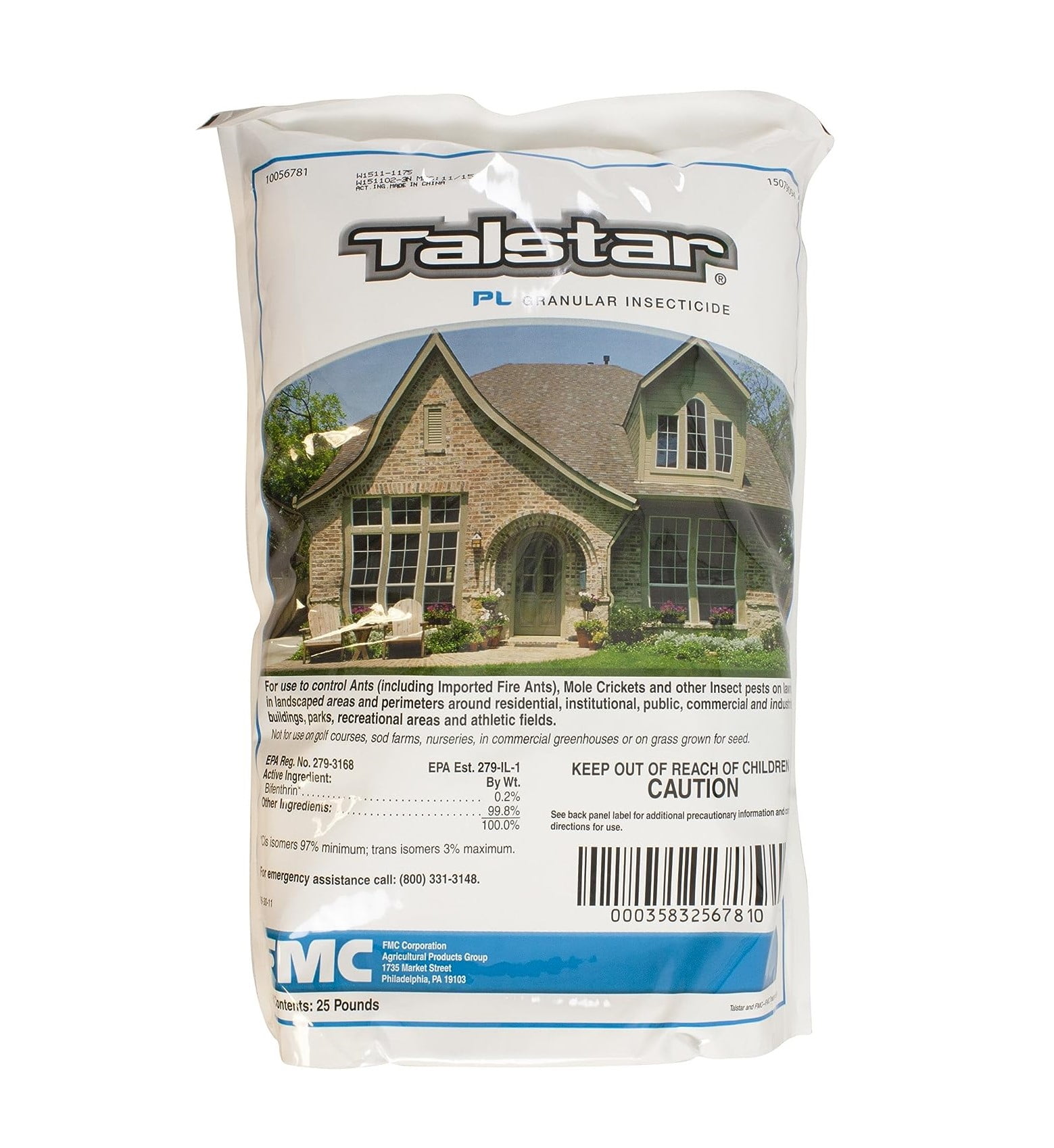 FMC Talstar PL Granular Insecticide, 25 lb Bag, Broad Spectrum Pest ...