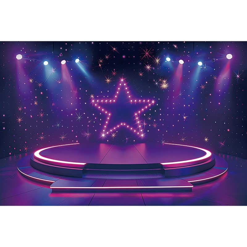 Talt Show Drapes Broadcast Room Studio Backdrop School Party Graduation ...