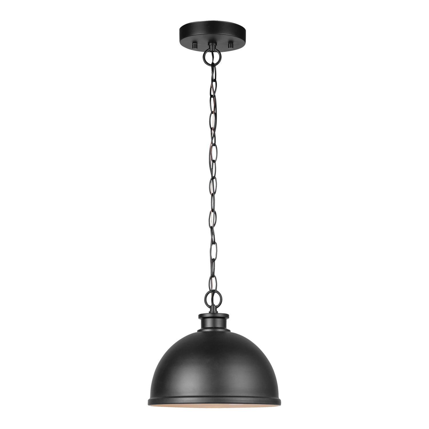 Talullah 1-Light Matte Black Outdoor Pendant - Walmart.com