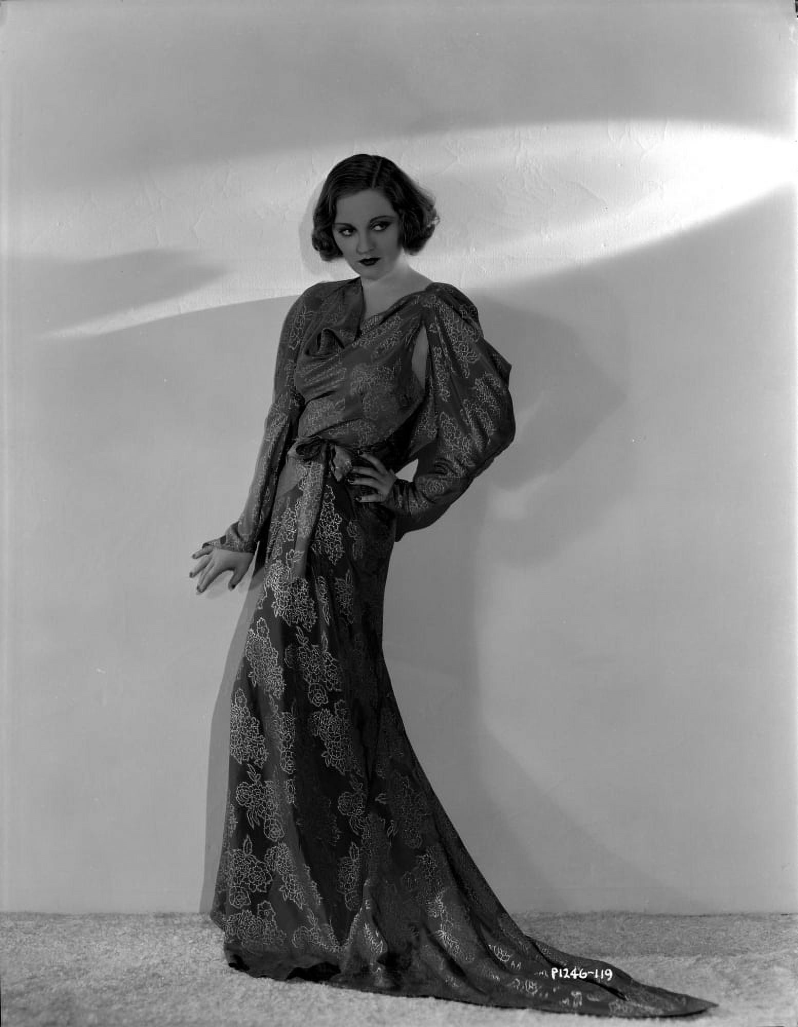 Talullah Bankhead on an Embroidered Dress and Hand on Waist Photo Print ...
