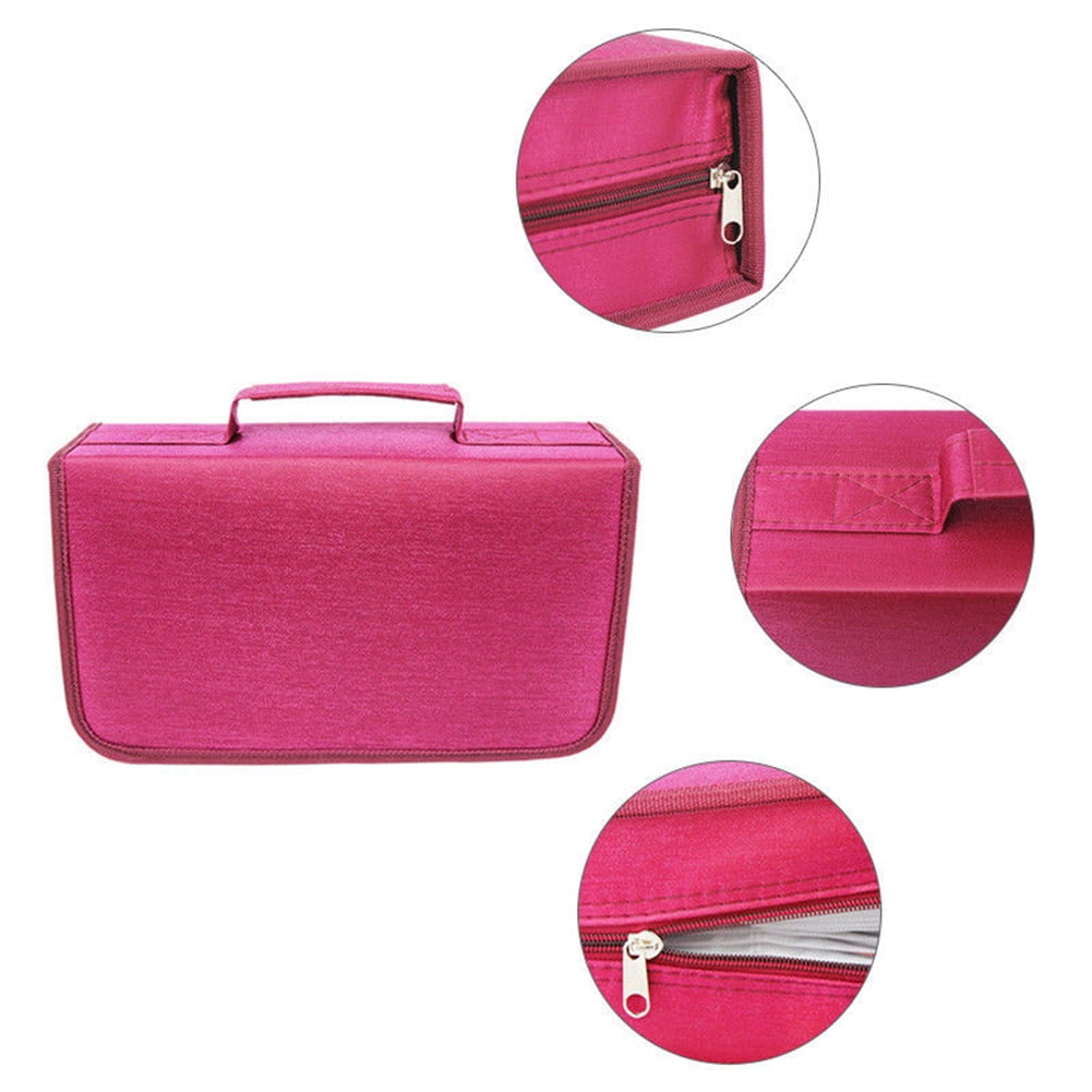 Taluosi 128 Discs DVD CD Holder Zipper Album Storage Case Wallet ...