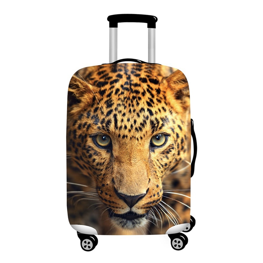Taluosi 18-28” Unisex Leopard Print Suitcase Cover - Walmart.com