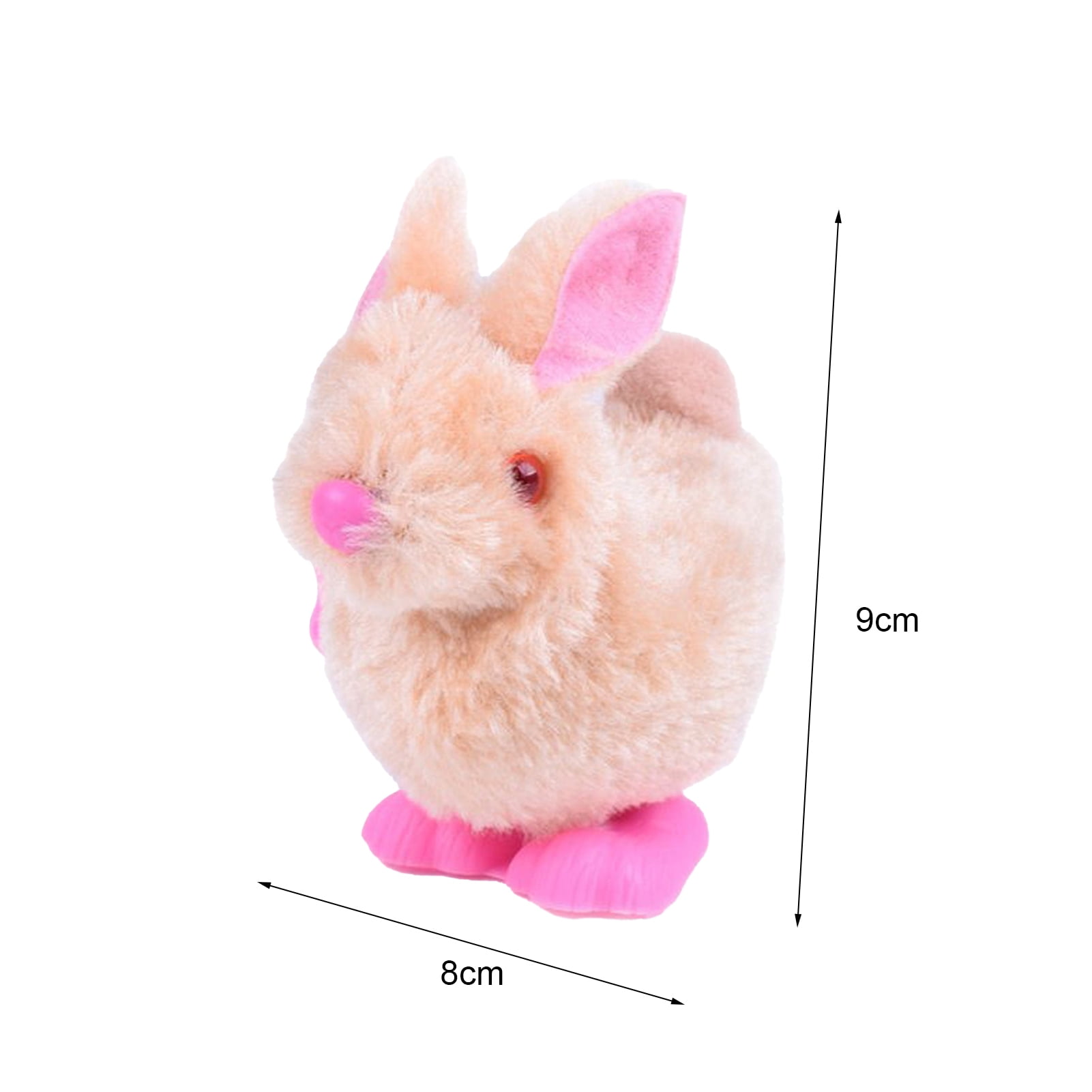 Taluosi Adorable Rabbit Shape Clockwork Toy Decor Creative Cute Plastic ...