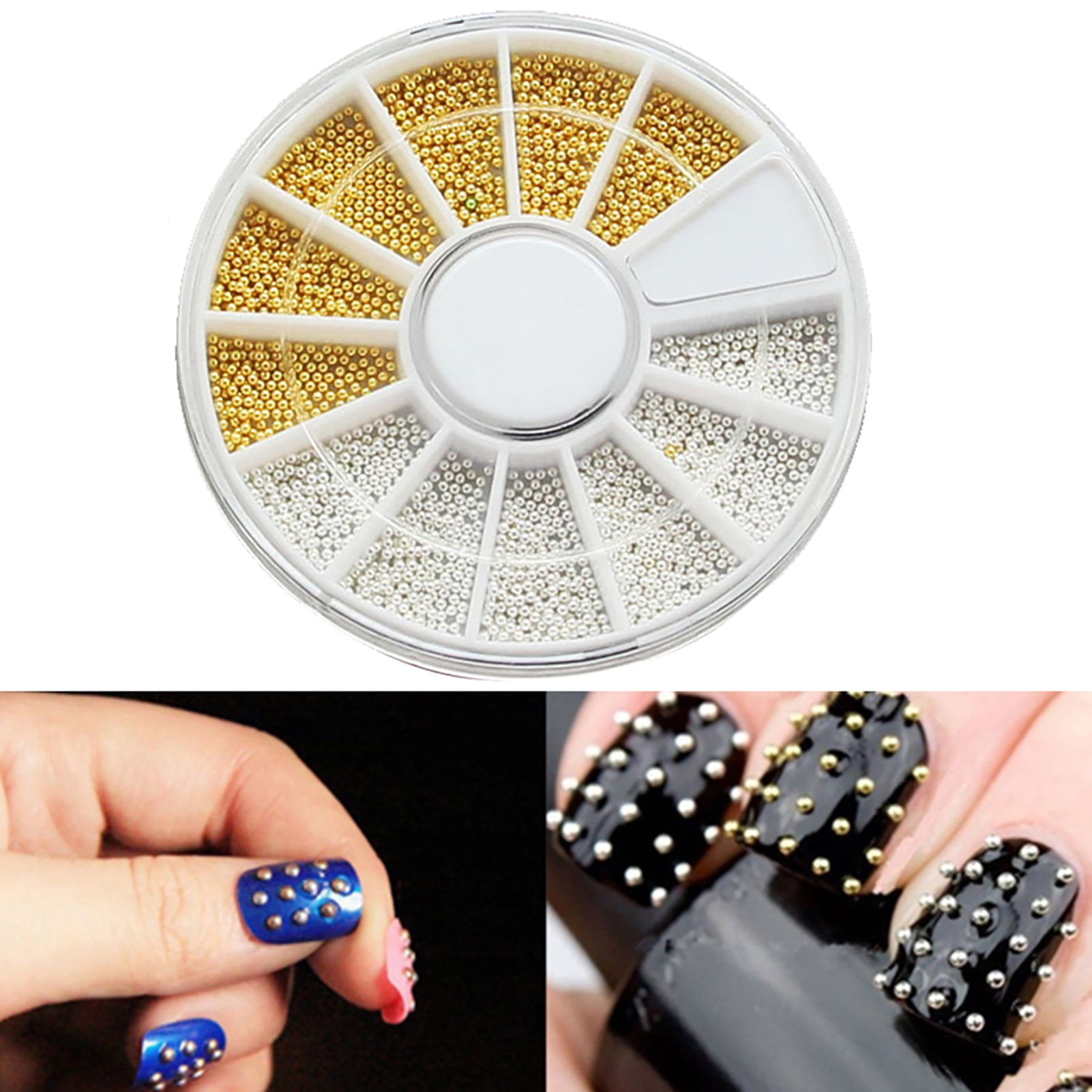 Taluosi Metal Bead Multi-use Fashionable Manicure Tools 3D Nail Art ...