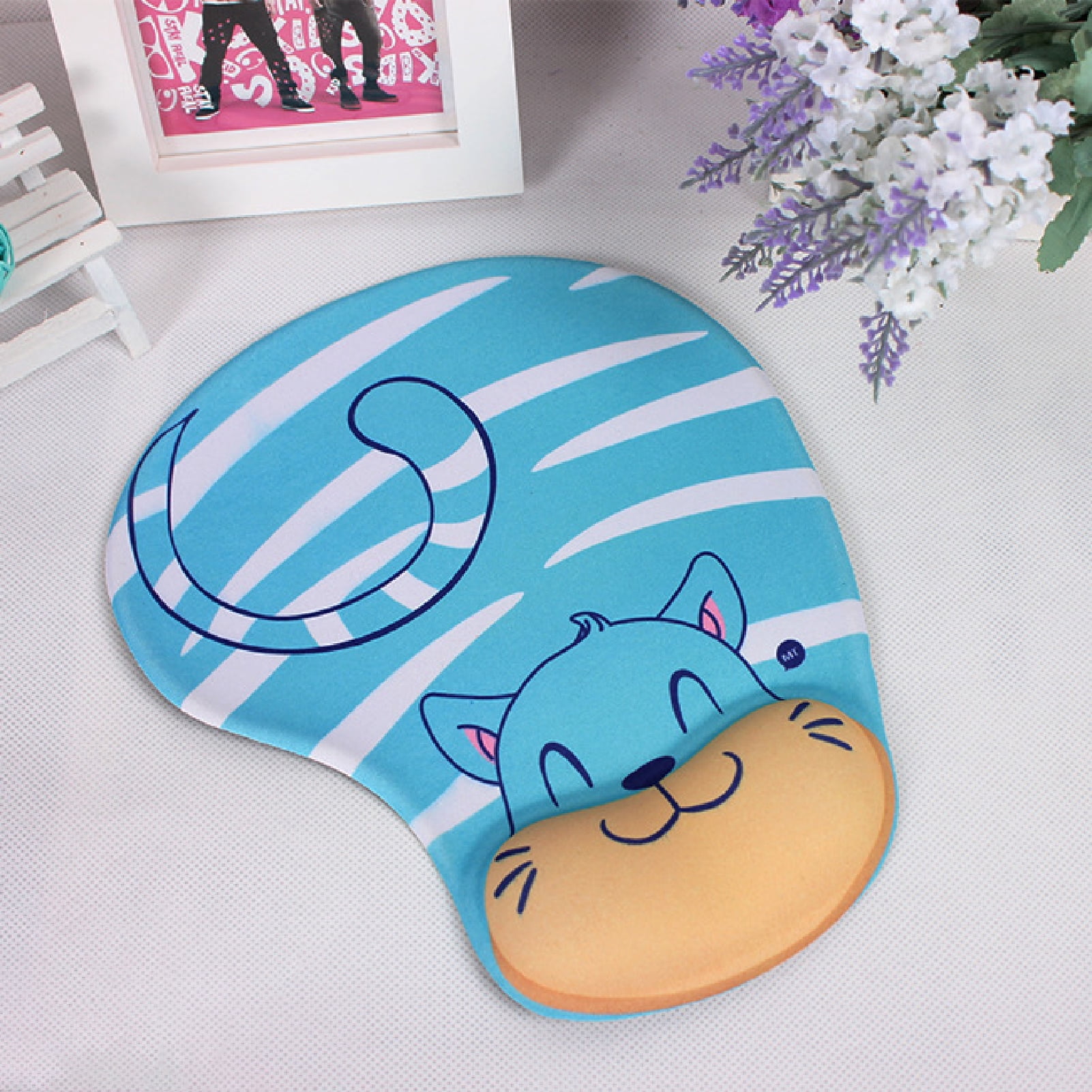 Taluosi Mouse Pad Cute Cartoon Silicone 3D Wrist Rest Mice Mat for ...