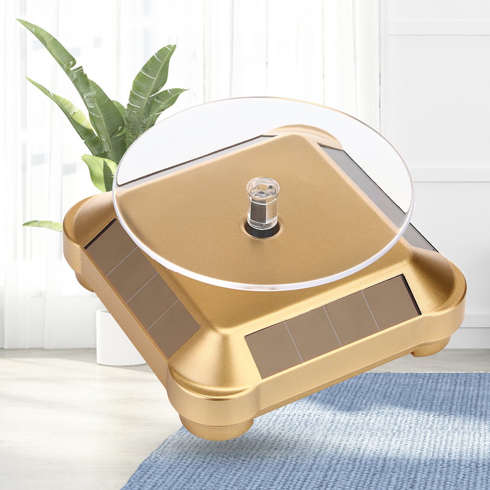 Taluosi Solar Rotating Display Stand 360 Degrees Dual Use Stable ...