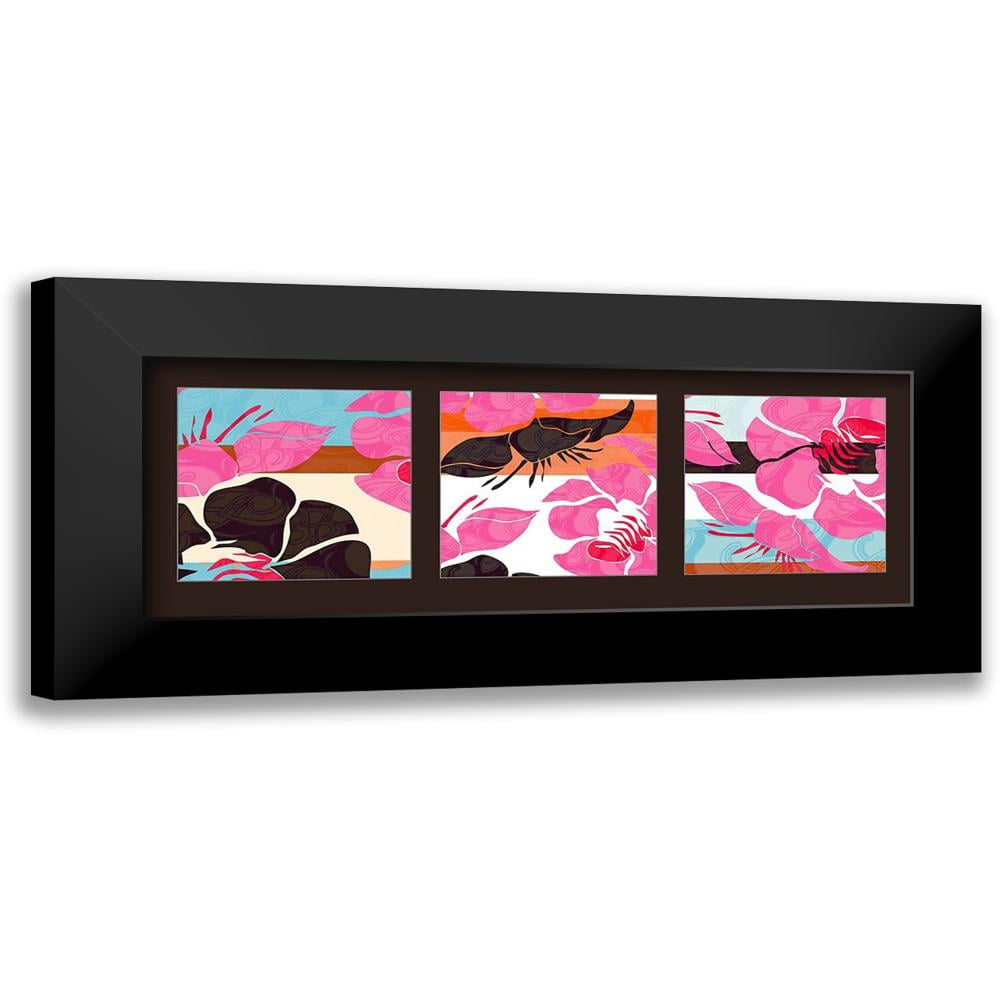 Talva Design 14x7 Black Modern Framed Museum Art Print Titled - Kimono ...