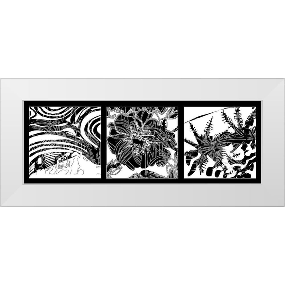 Talva Design 18x9 White Modern Wood Framed Museum Art Print Titled ...