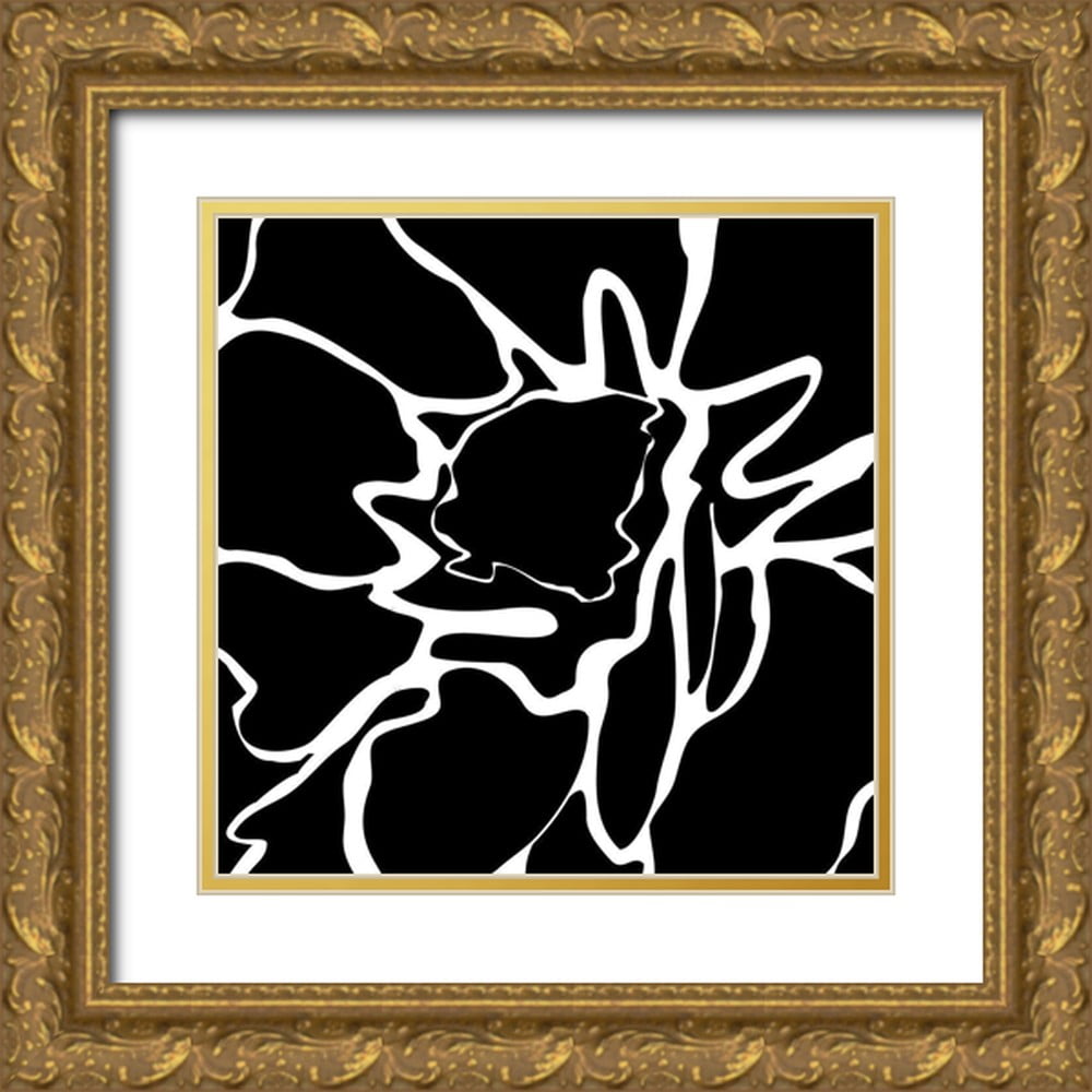 Talva Design 26x26 Gold Ornate Wood Framed with Double Matting Museum ...