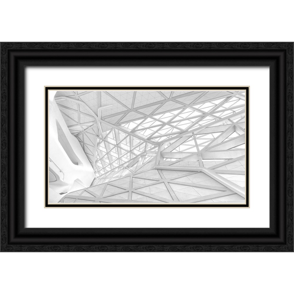 Tam, Ben 18x12 Black Ornate Wood Framed with Double Matting Museum Art ...