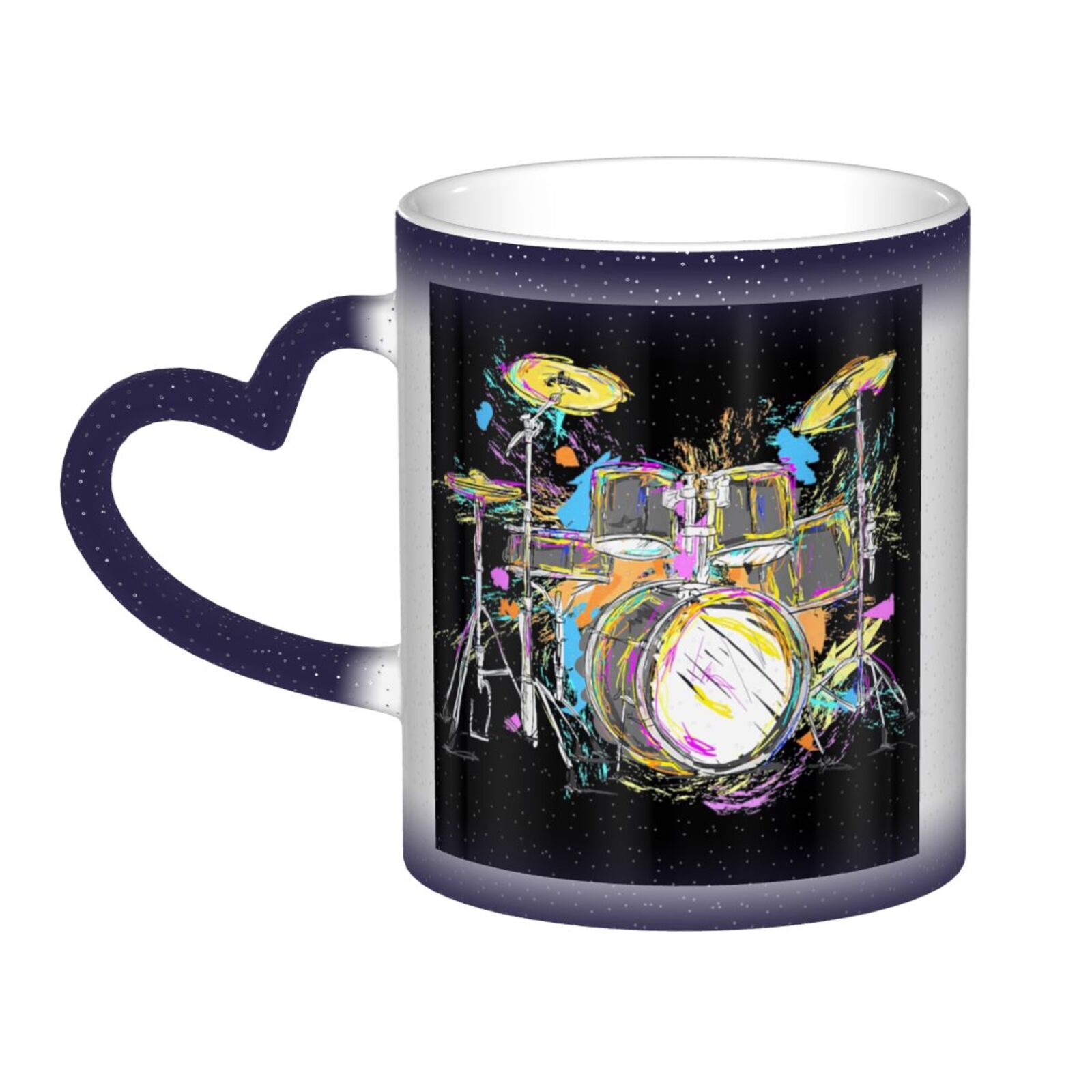Tama Drums Ceramic Coffee Mug Magic Mug Heat Sensitive Color Changing ...