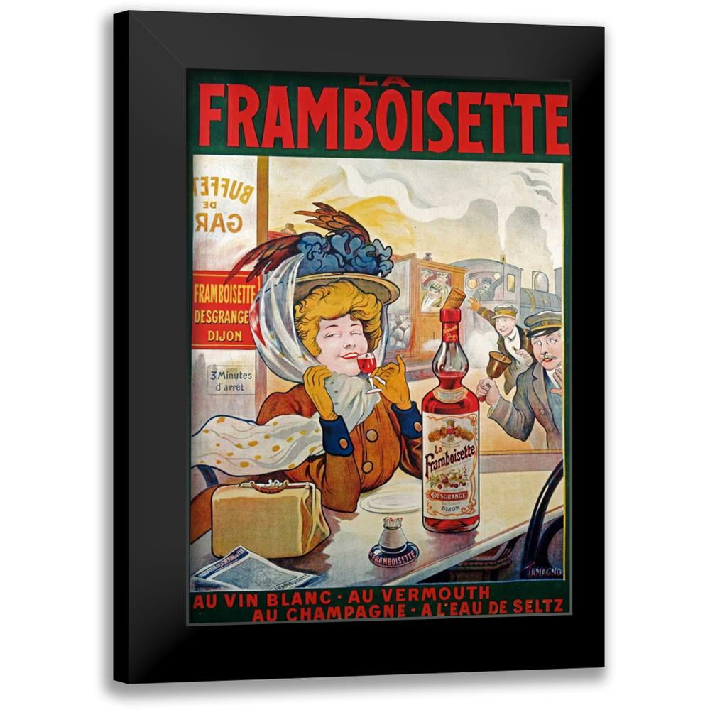 Tamagno, Francisco 11x14 Black Modern Framed Museum Art Print Titled - La Framboisette - Walmart.com