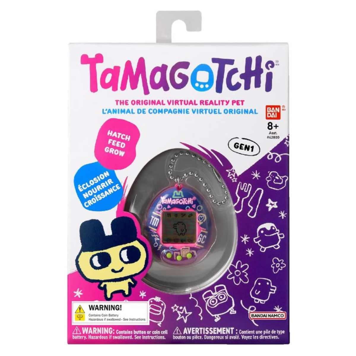 Tamagotchi Bandai Original NEON LIGHTS Shell Cyber Pet - Walmart.com