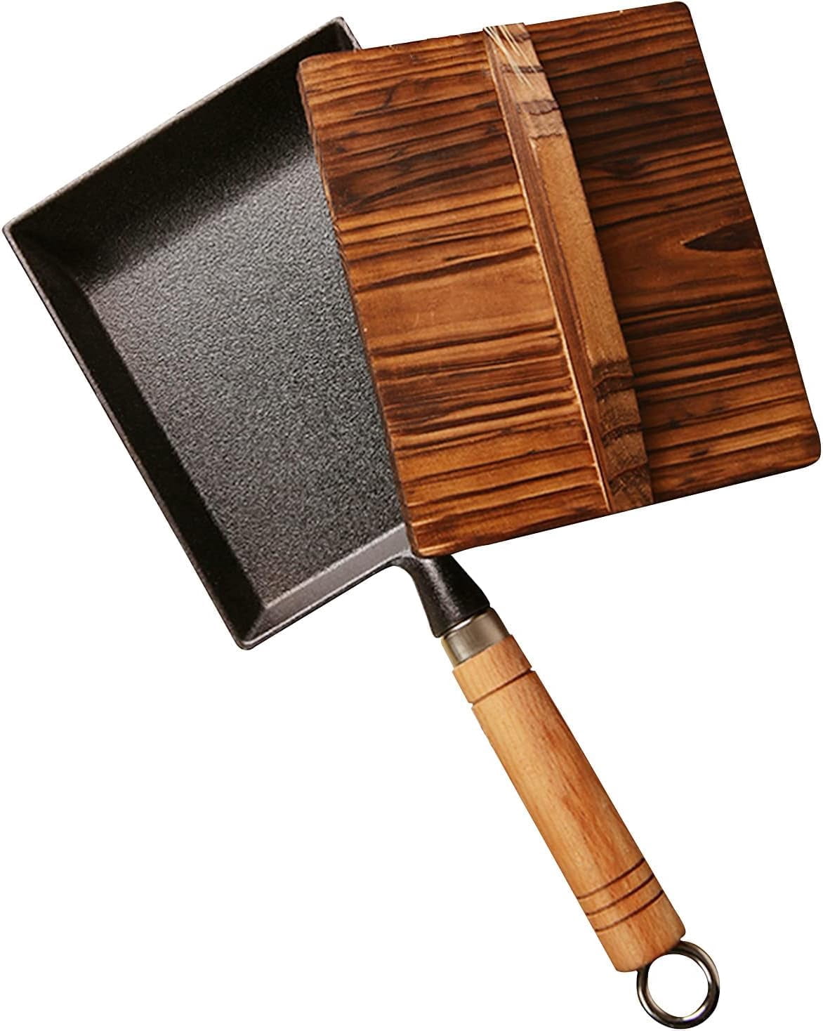Tamagoyaki Pan Mini Frying Pan, Uncoated Cast Iron Rectangle Japanese ...