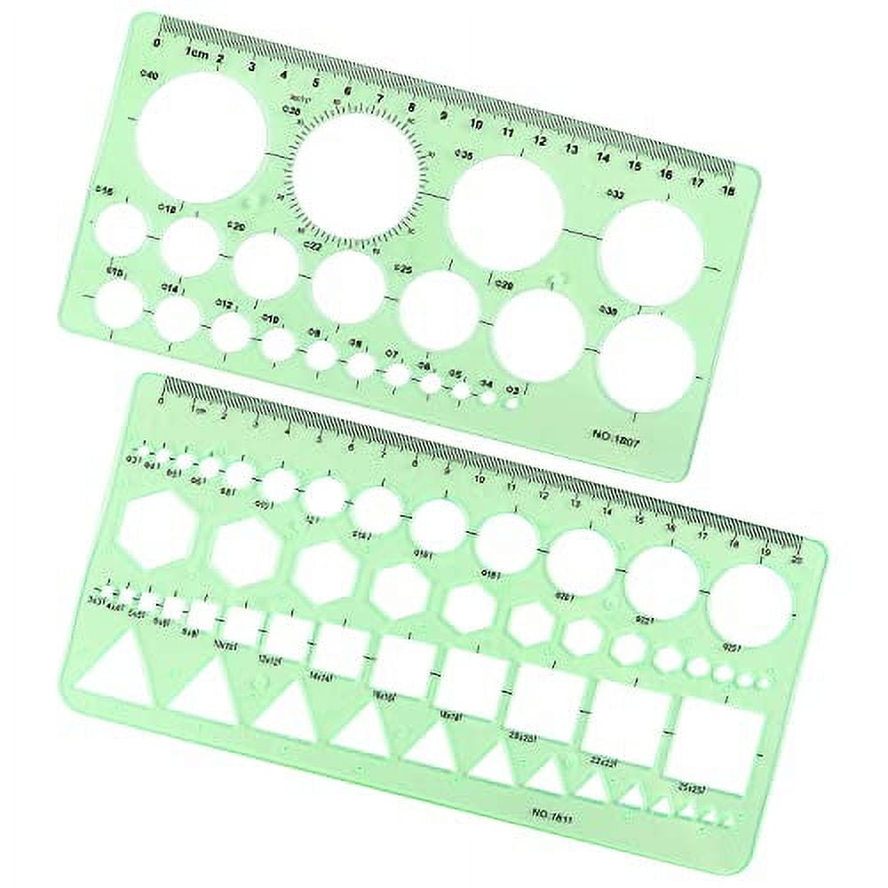 Tamaki Circle Template Measuring Geometry Ruler Geometric Drawings ...