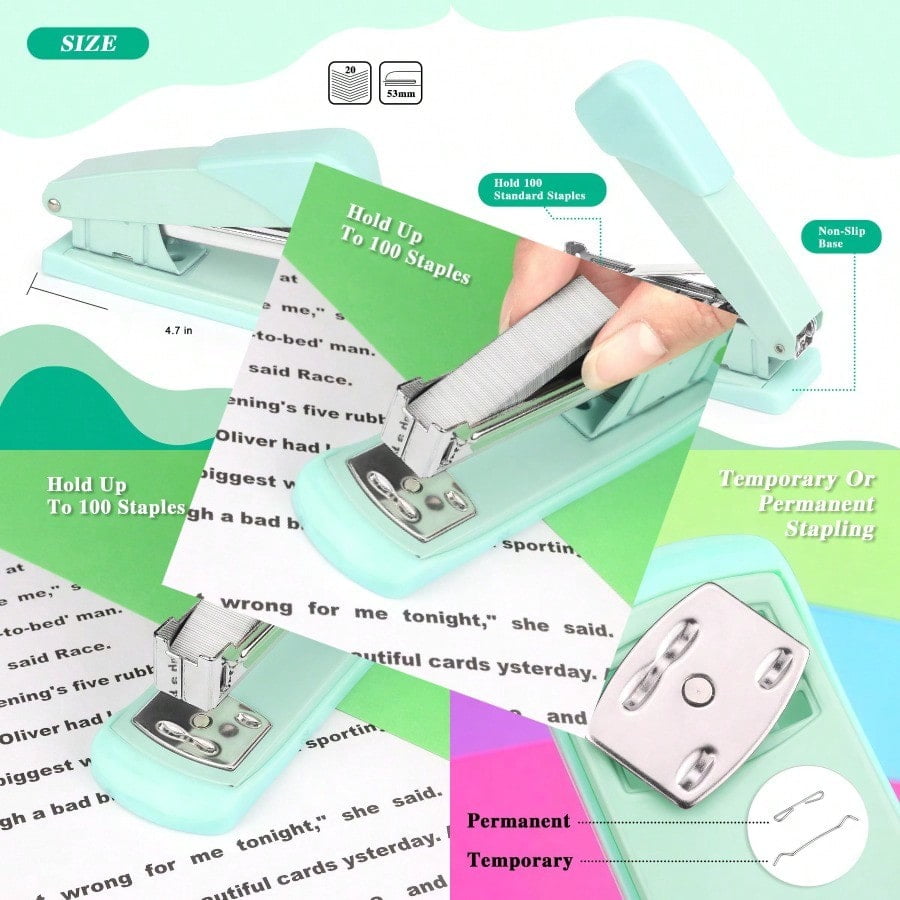Tamaki Stapler Office Stapler Staplers for Desk Green - Walmart.com
