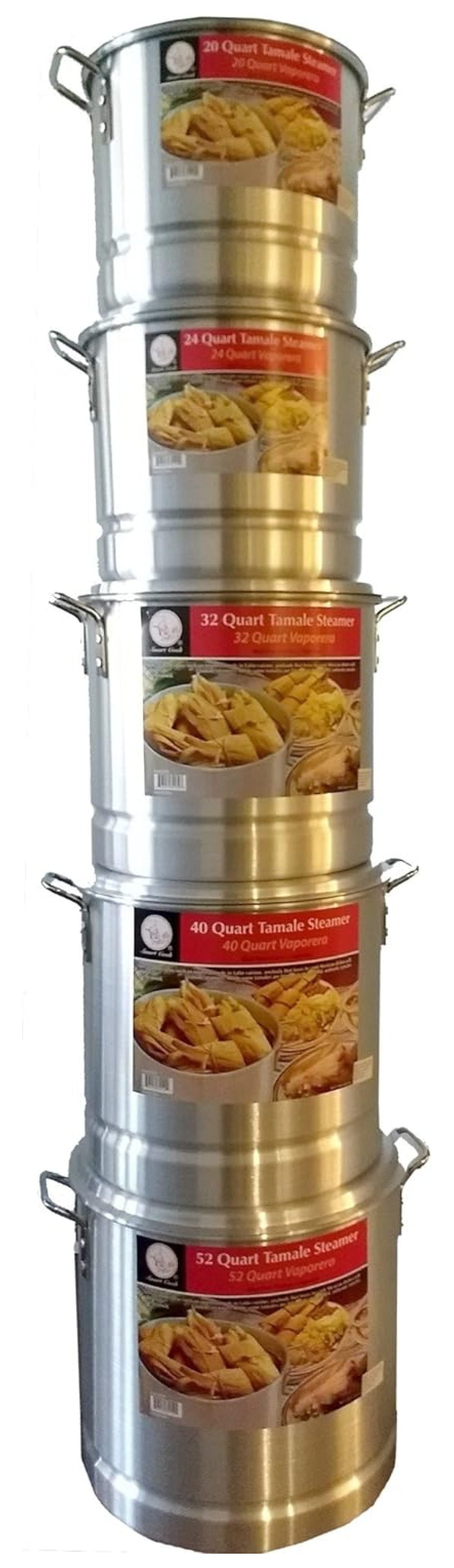 Tamale Steamer Vaporera Stock Pot Aluminum Tamale/Steamer 1 Set of 52 ...