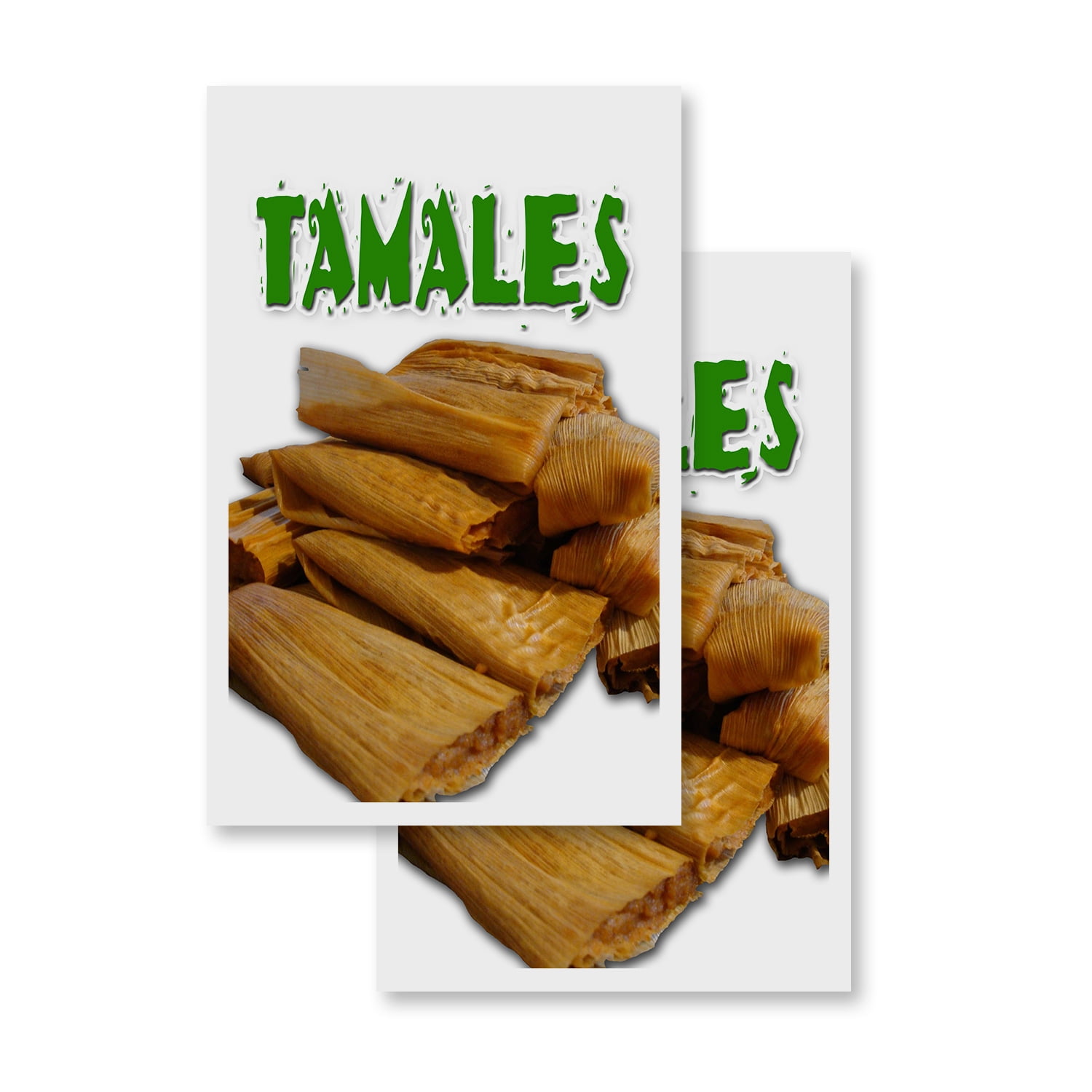 Tamales (2-PACK) 24" x 36" Vinyl Decals | Sign Insert Peel & Stick ...