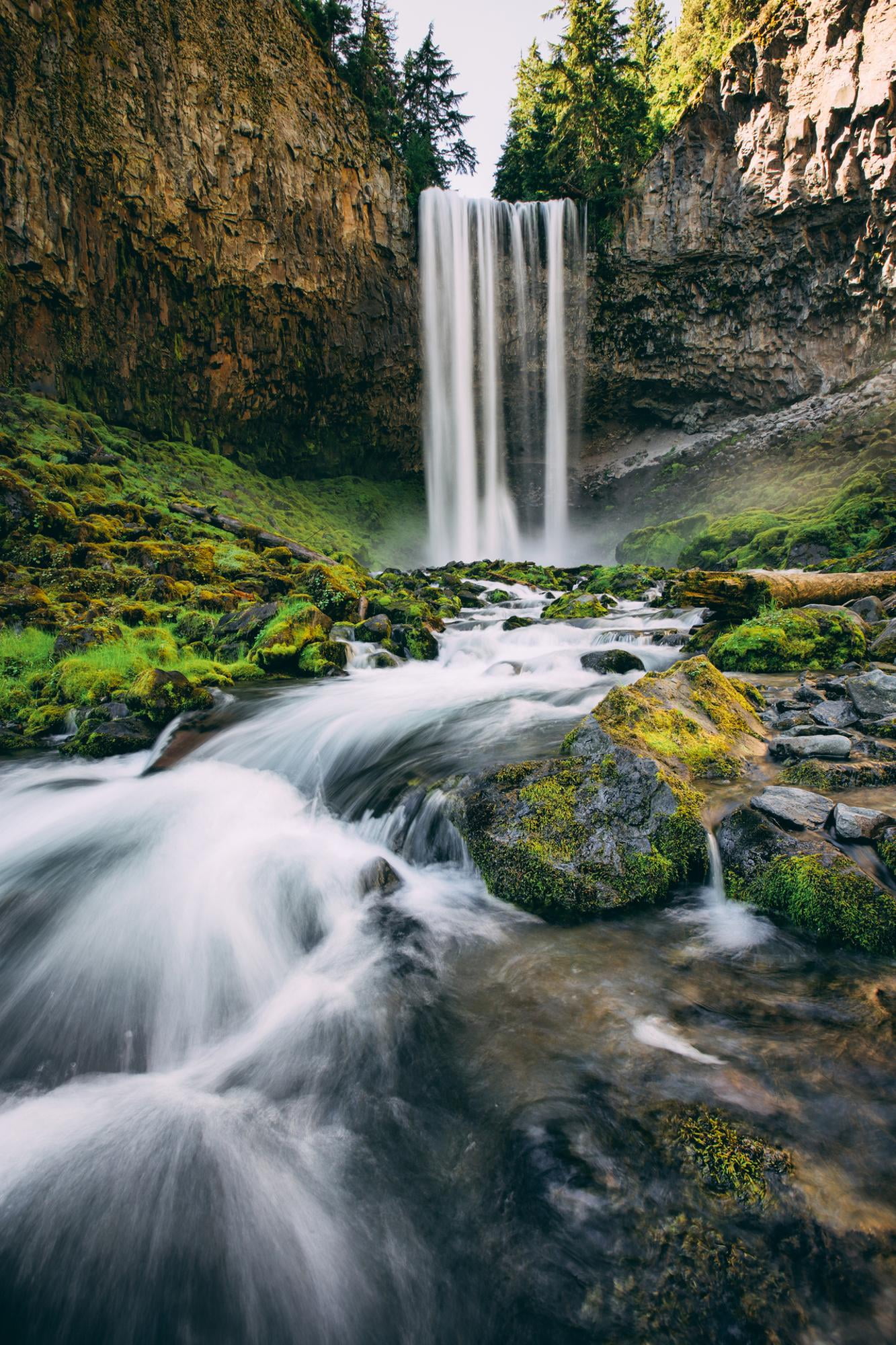 Art.com Tamanawas Falls, Mount Hood Wilderness, Oregon Photographic ...