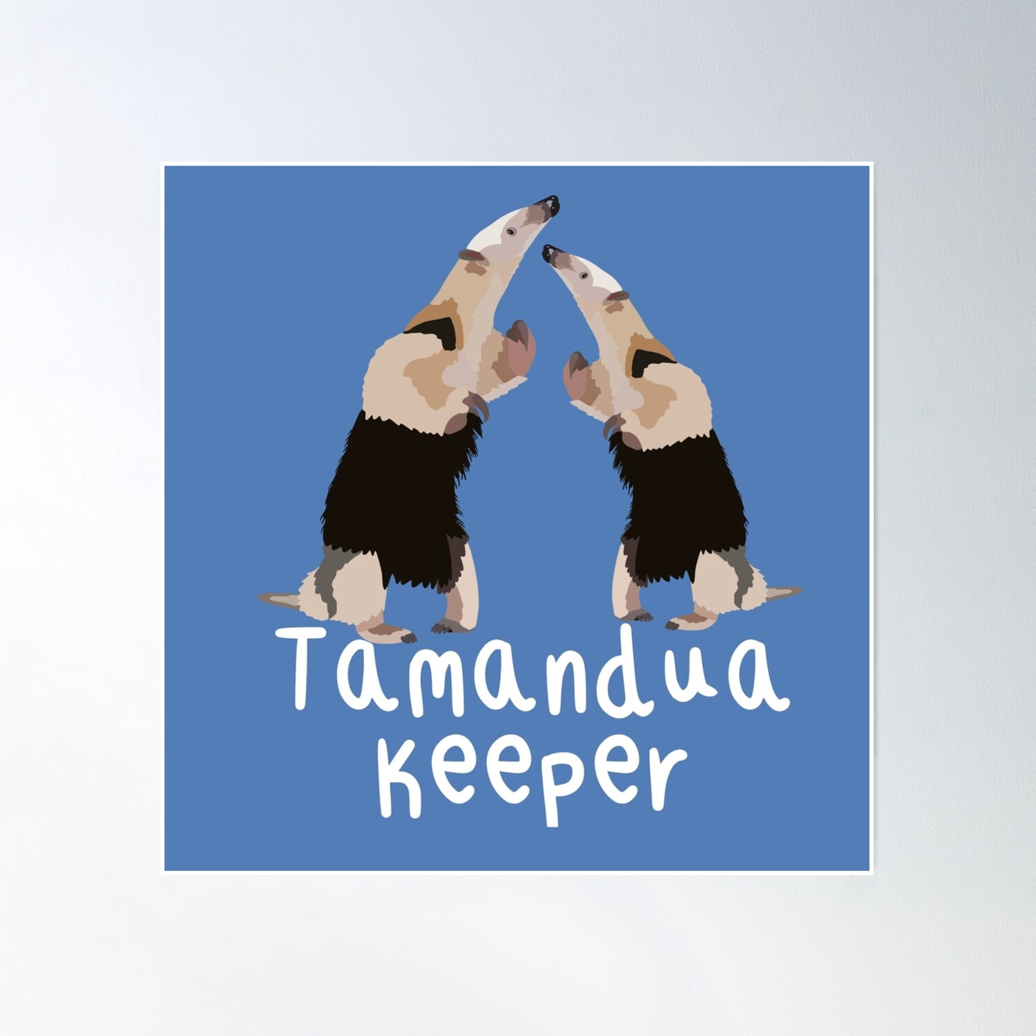 Tamandua Keeper Poster Wall Art, Modern Wall Decor, 24x24 UNFRAMED ...