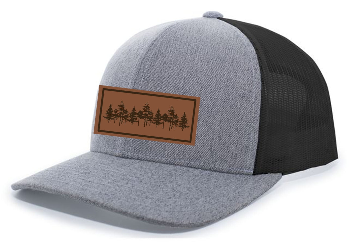Tamarack Trees Forest Pine Woods Men's Embroidered Mesh Back Trucker ...
