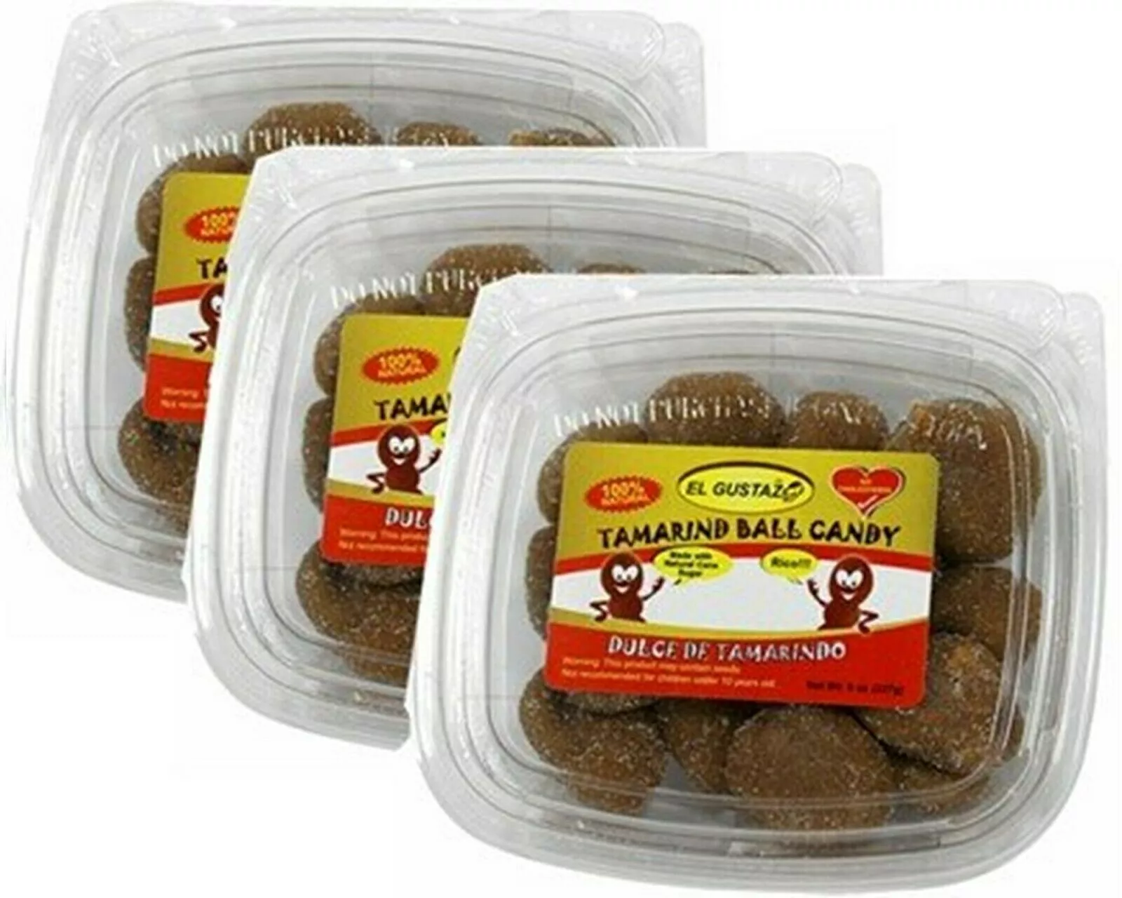 Tamarind Balls, Tamarindo Candy 8 Oz (Pack of 3) - Walmart.com
