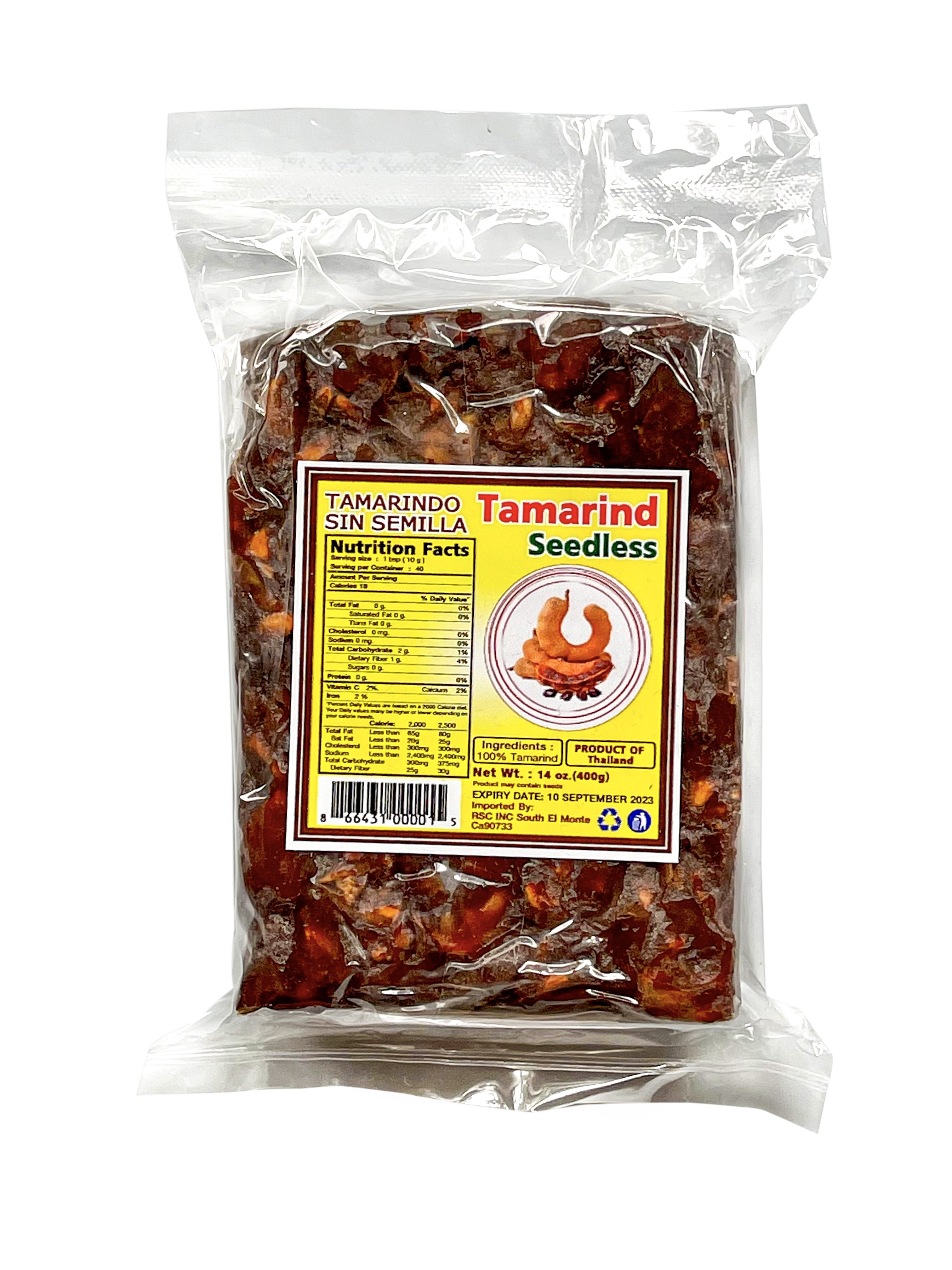 MexART Tamarind Wet Seedless Block, 14oz (400g), Vegan, Imported from ...