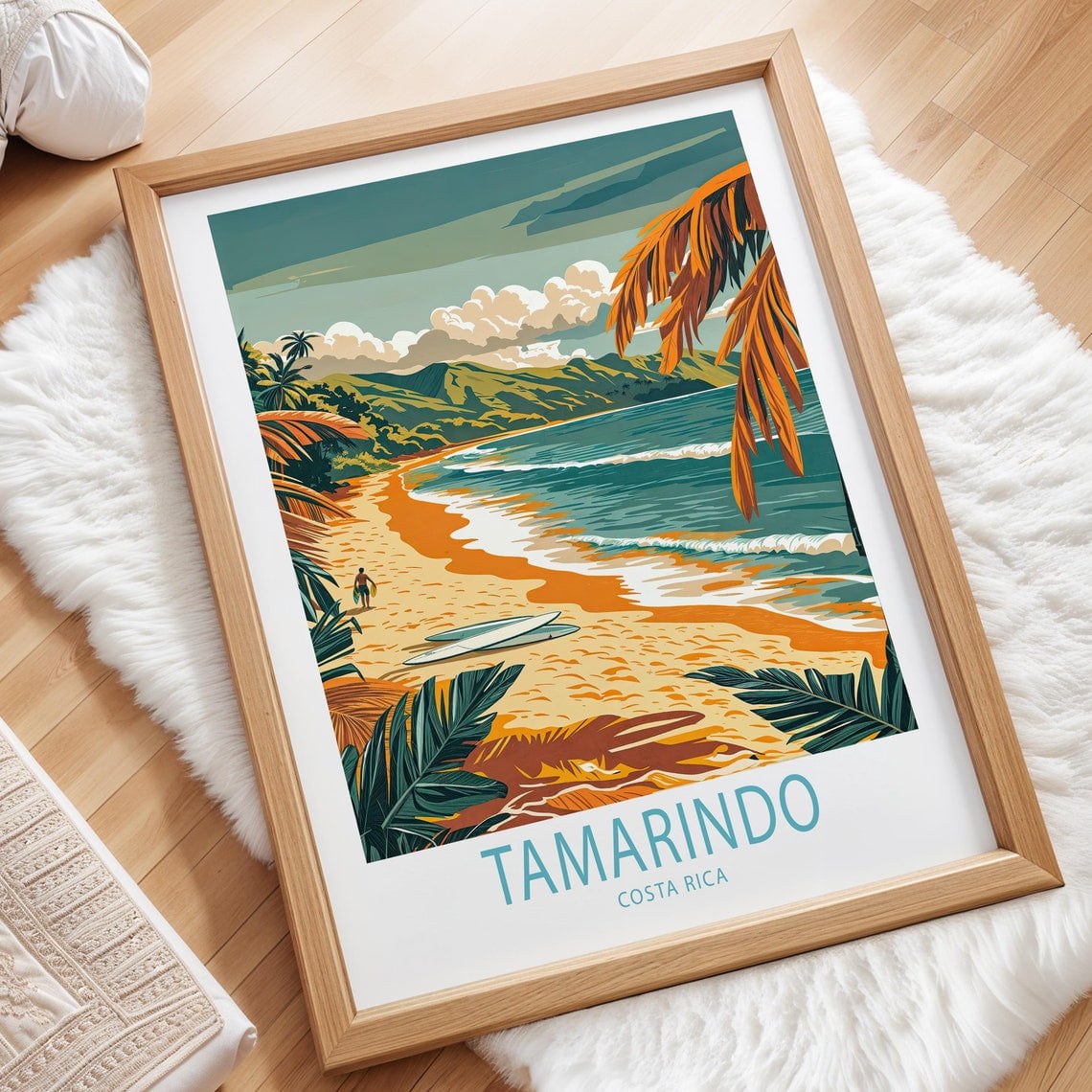 Tamarindo Travel Poster, Costa Rica Wall Art, Beach Tamarindo Poster ...