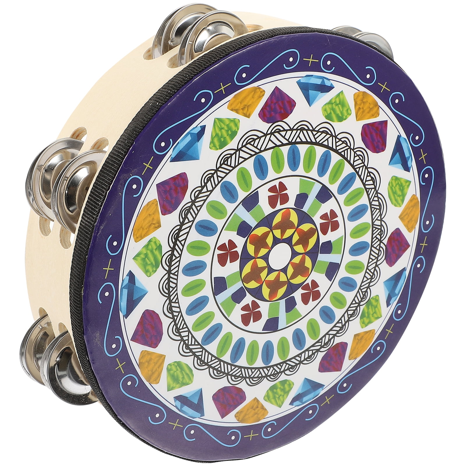 Tambourine Musical Instruments Tamborer Percussion Drums Portable Hand ...