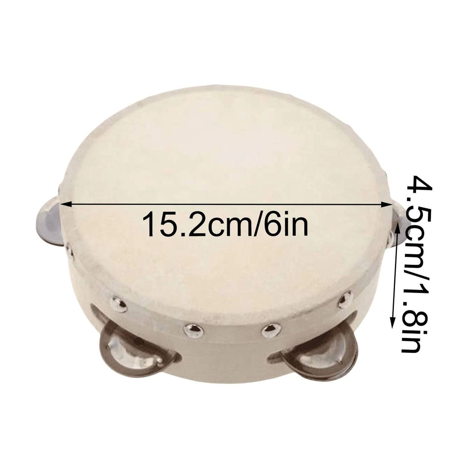 Tambourines 4/6/7/8/9/10 Inch Hand Tambourine Aluminum Alloy - Walmart.com