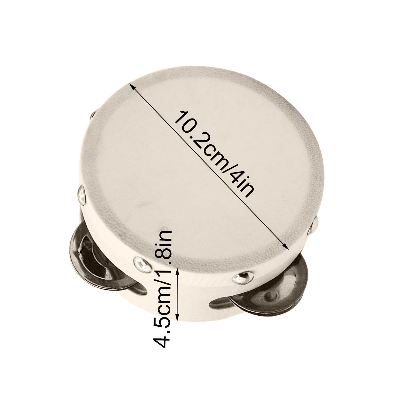 Tambourines 4/6/7/8/9/10 Inch Hand Tambourine Aluminum Alloy - Walmart.com